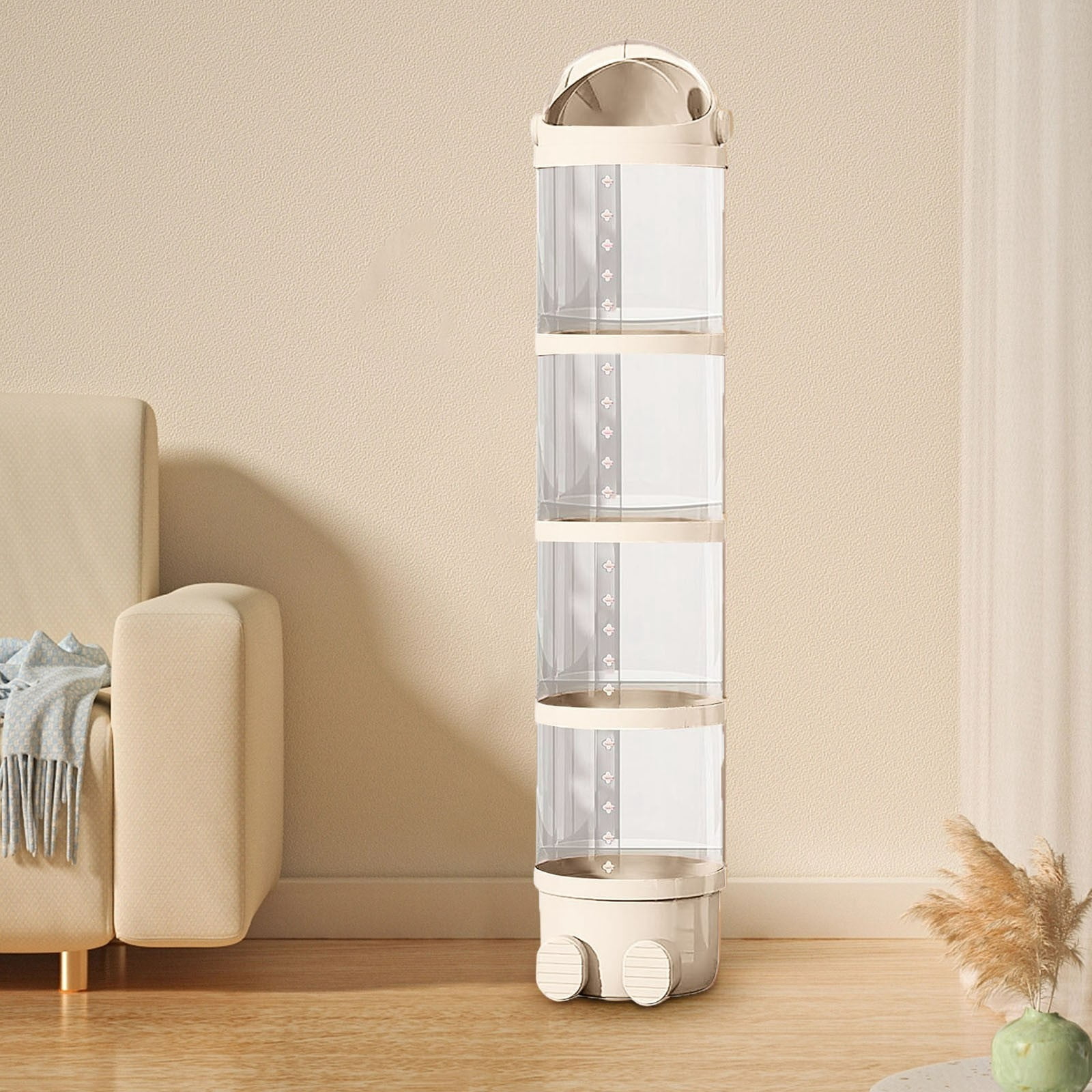 PLPPYFS 2025 New Stuffed Animal Storage Tube, 63.8 in Vertical Stuffed ...