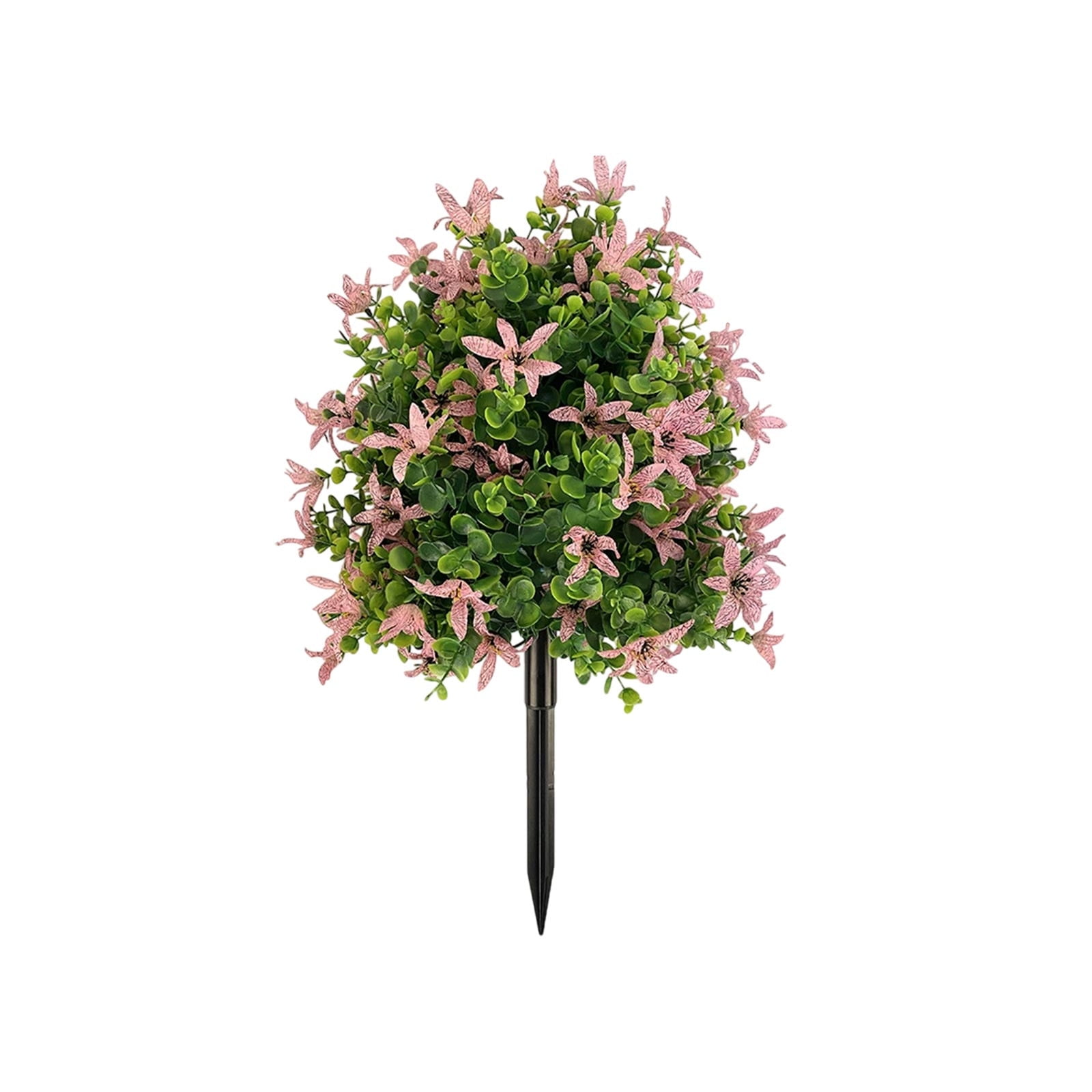 PLPPYFS 21.6" Ground Inserted Stake Fake Shrubs Flowers, UV Protected ...