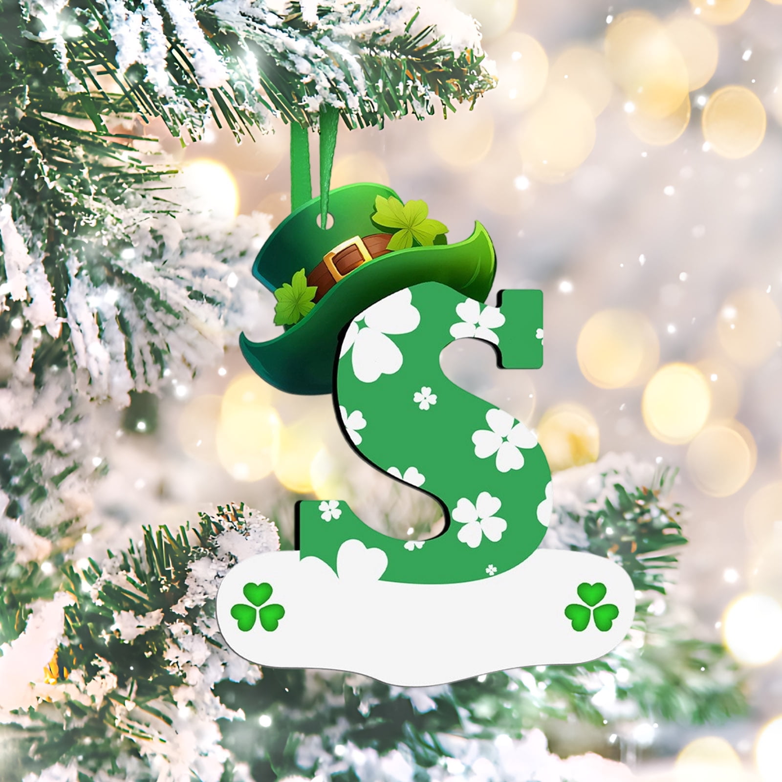PLPPYFS 26 Letter Christmas Tree Hanging Pendant, 2025 Christmas ...