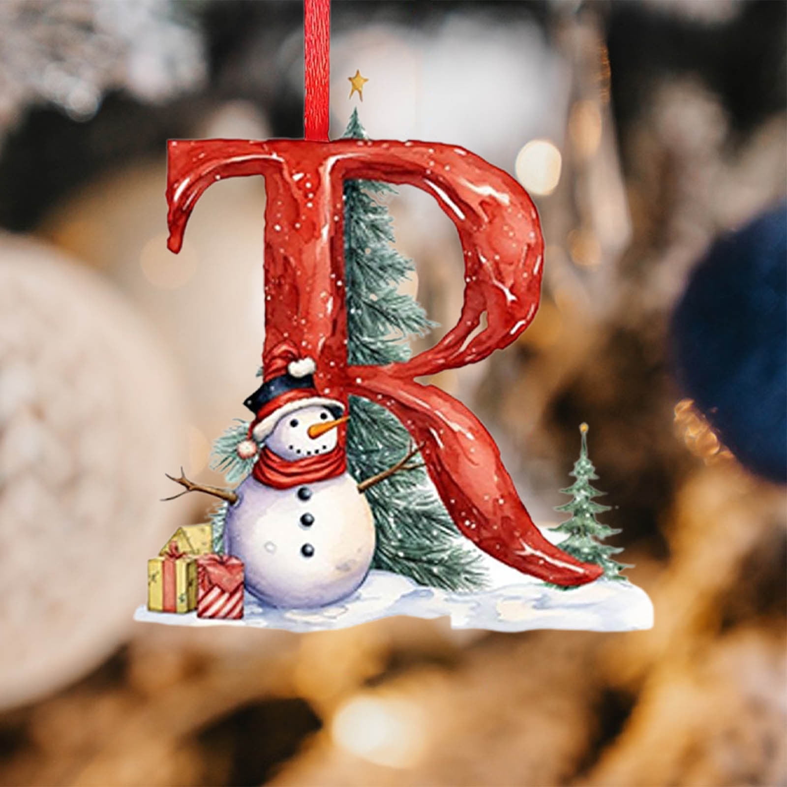 PLPPYFS 26 Letter Christmas Tree Hanging Pendant, 2025 Christmas ...