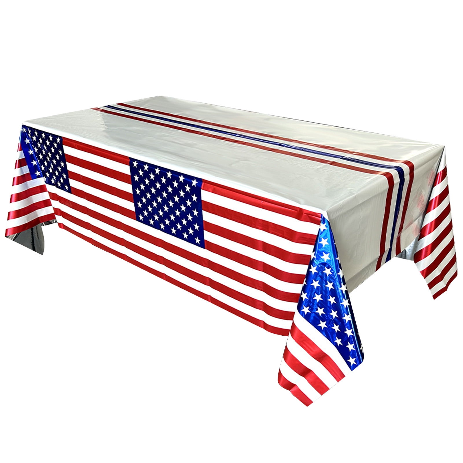 PLPPYFS 4th of July Tablecloth, Fourth of July Patriotic Tablecloth, 54 ...