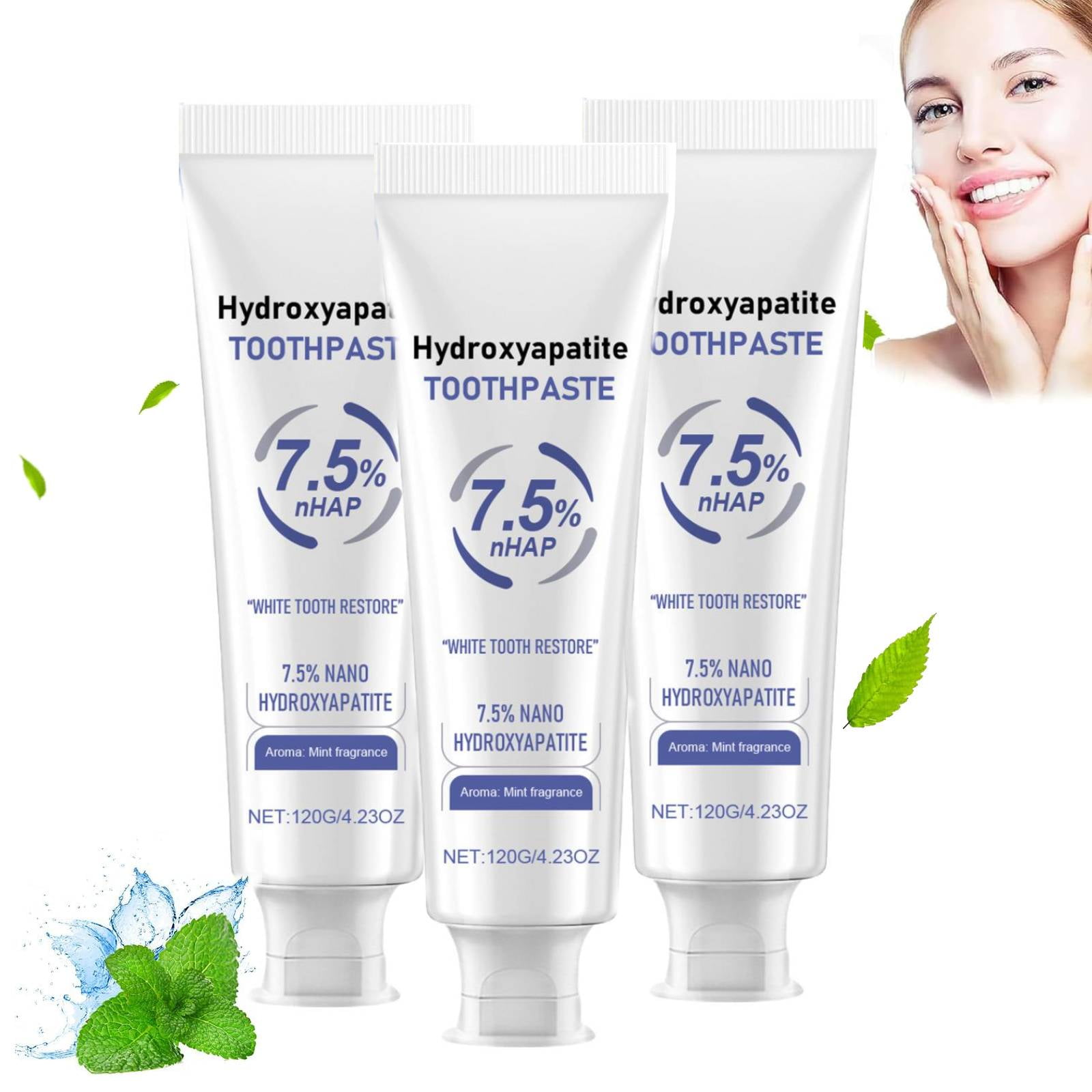 PLPPYFS 7.5% Hydroxyapatite Toothpaste for Advanced Enamel Protection ...