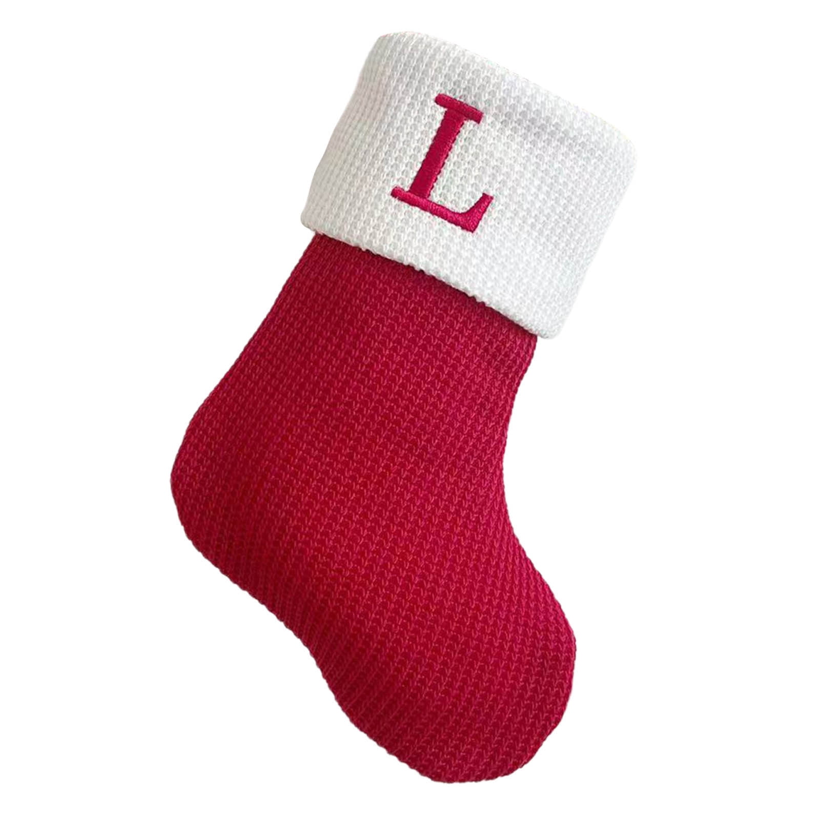 PLPPYFS 7 Inches Initial Monogrammed Christmas Stocking Personalized ...