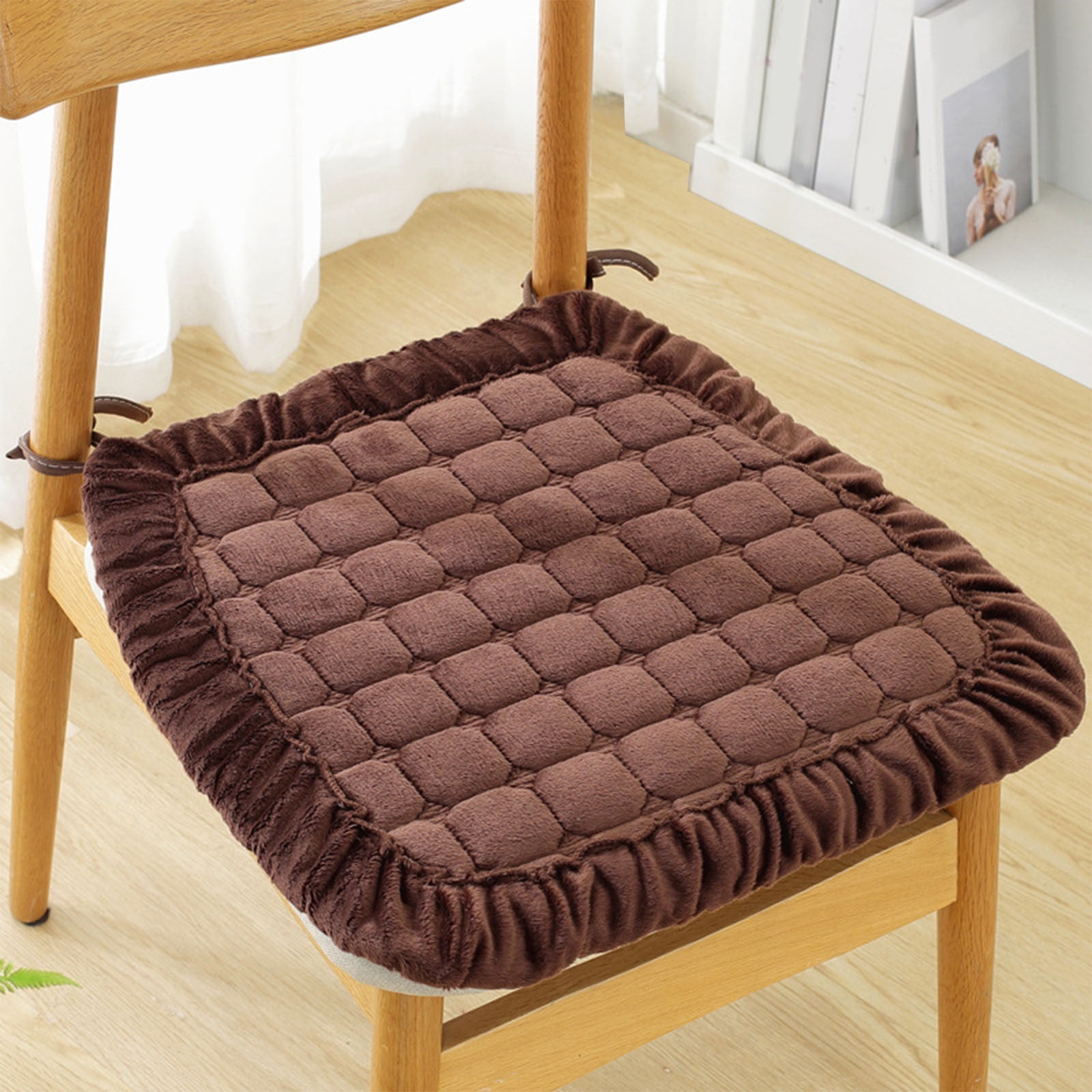 PLPPYFS Chair Cushion Pad Nonslip Seat Pad Soft Plush Cushion Thick ...