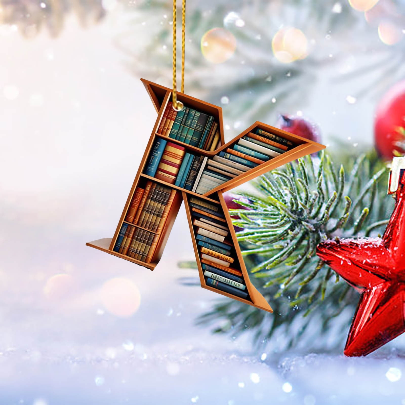 PLPPYFS Christmas Ornament Personalized Letter Name, 2025 Family ...