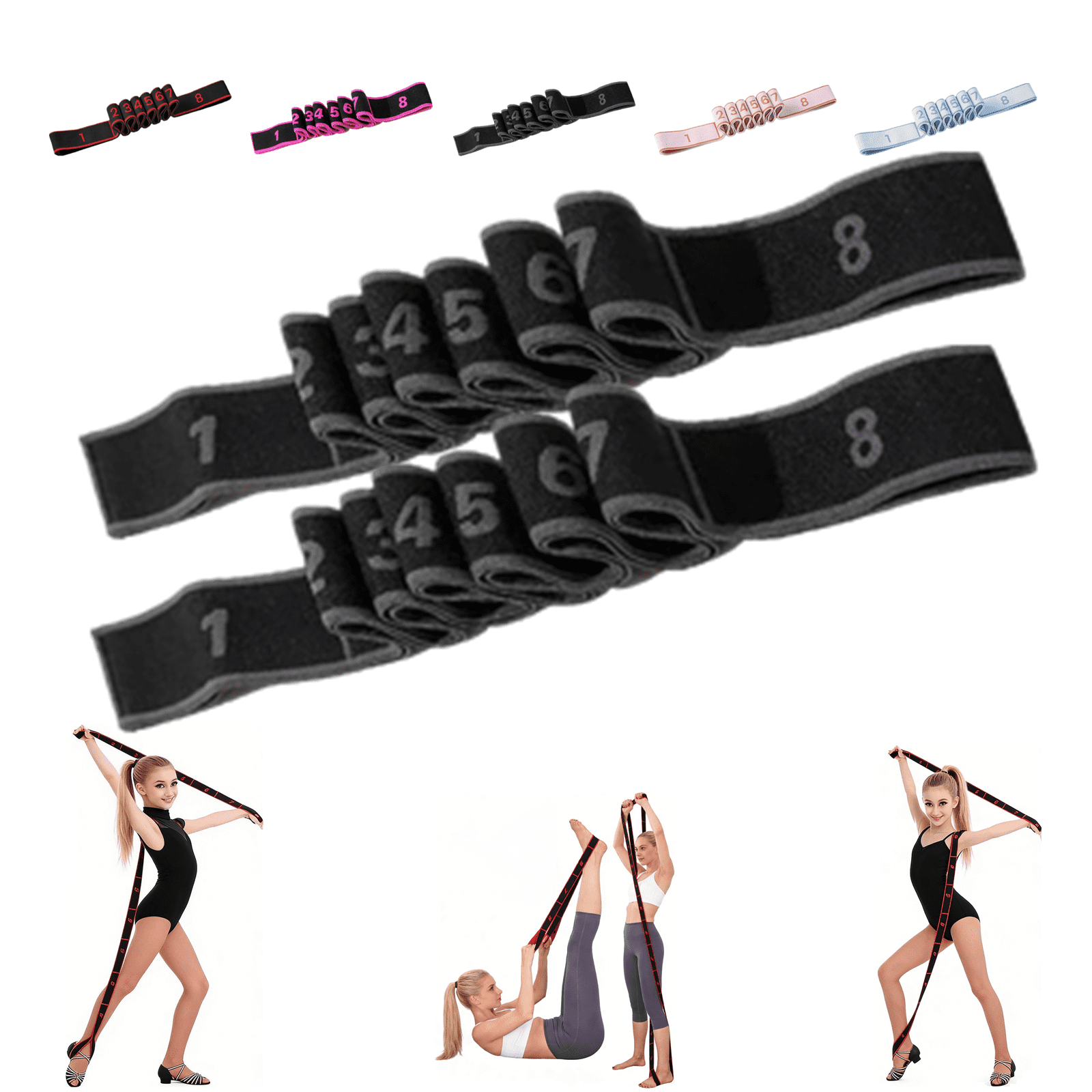 PLPPYFS Fitness Resistance Bands with Handles, Fitness Resistance Band ...