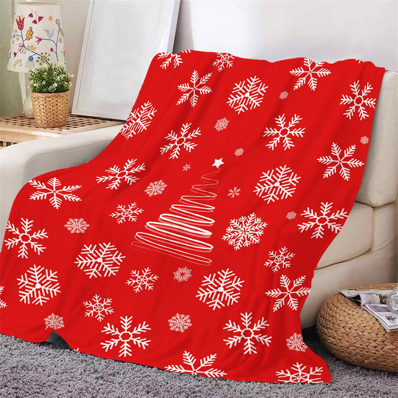 PLPPYFS Fleece Print Throw Blanket, Super Soft Plush Cozy Fuzzy Themed ...