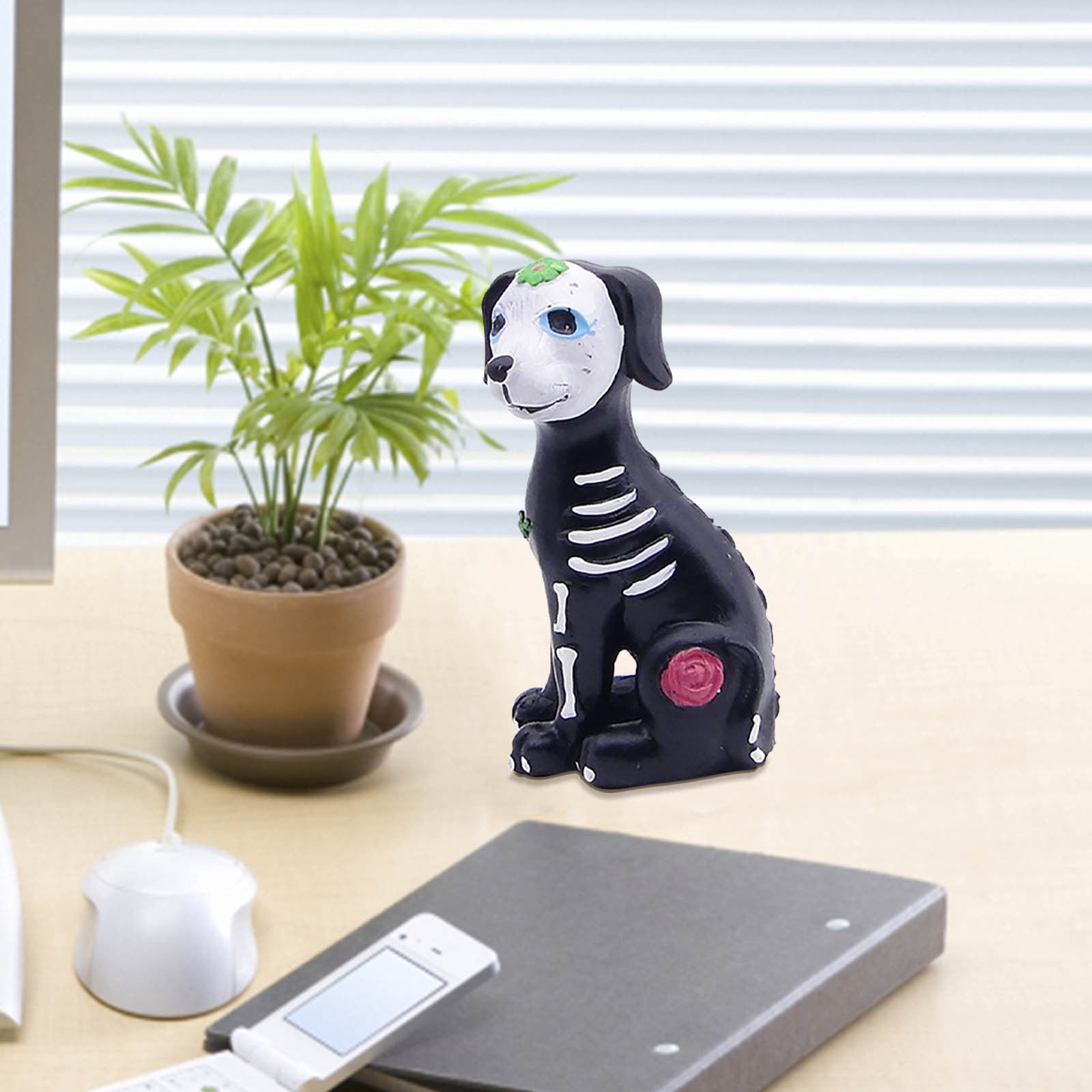 PLPPYFS Halloween Decor, Day Of The Dead Animals Sculptures Halloween ...
