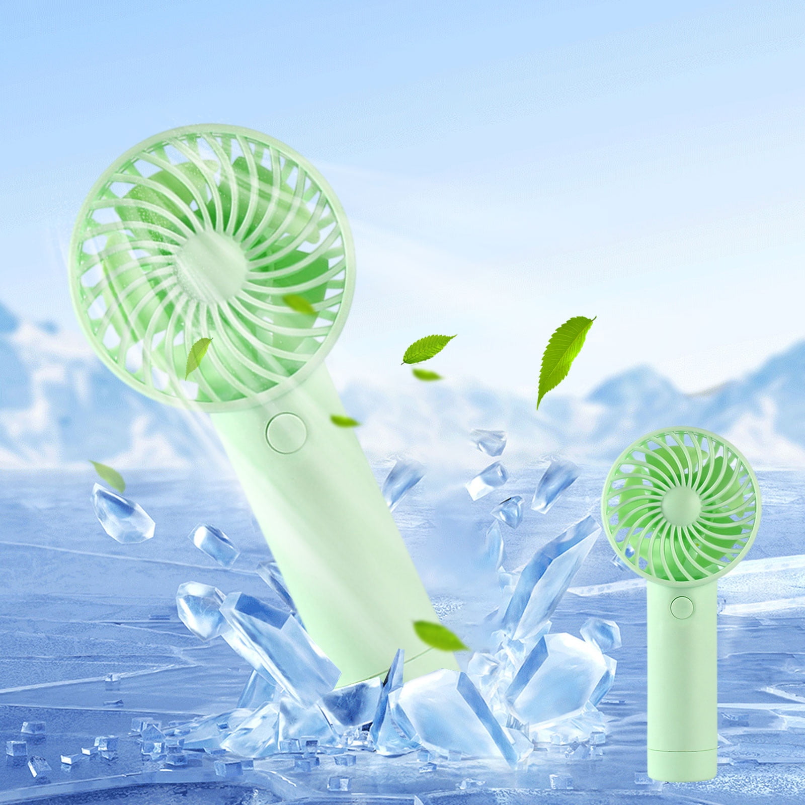 PLPPYFS Mini Portable Handheld Fan, 3 Speed Powerful Battery Operated ...