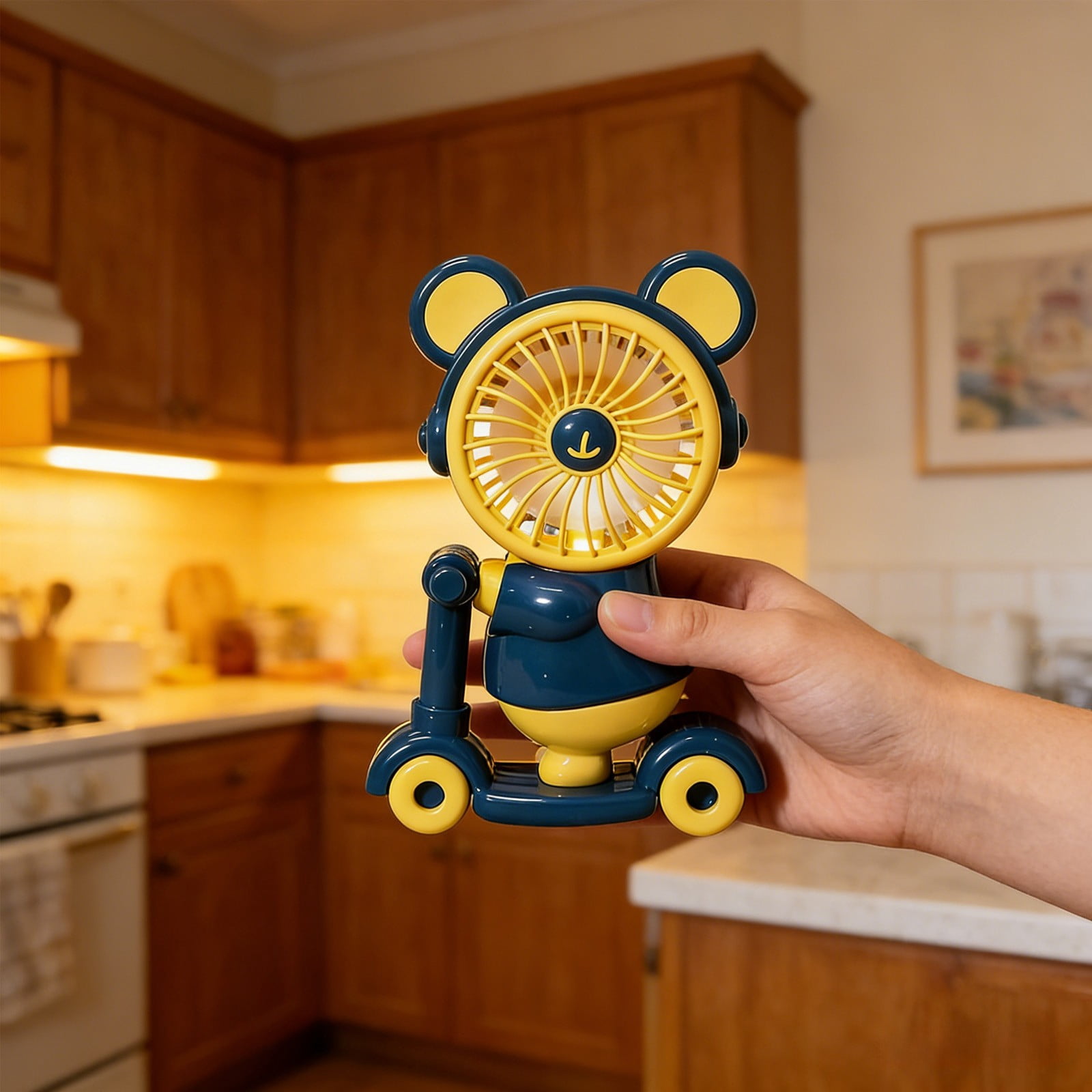 PLPPYFS Portable Fan Small Hand Held Fans with Pencil Sharpener ...