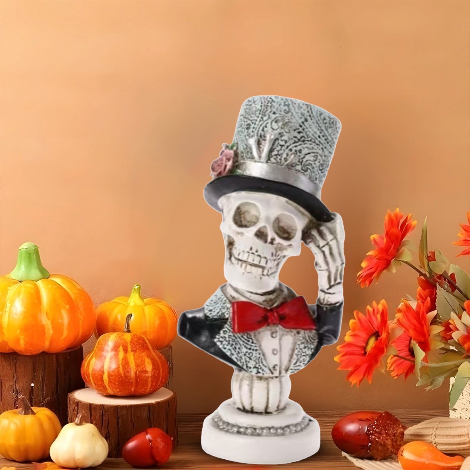 PLPPYFS Skeletons Halloween Decorations - Cute Halloween Decor - Resin ...