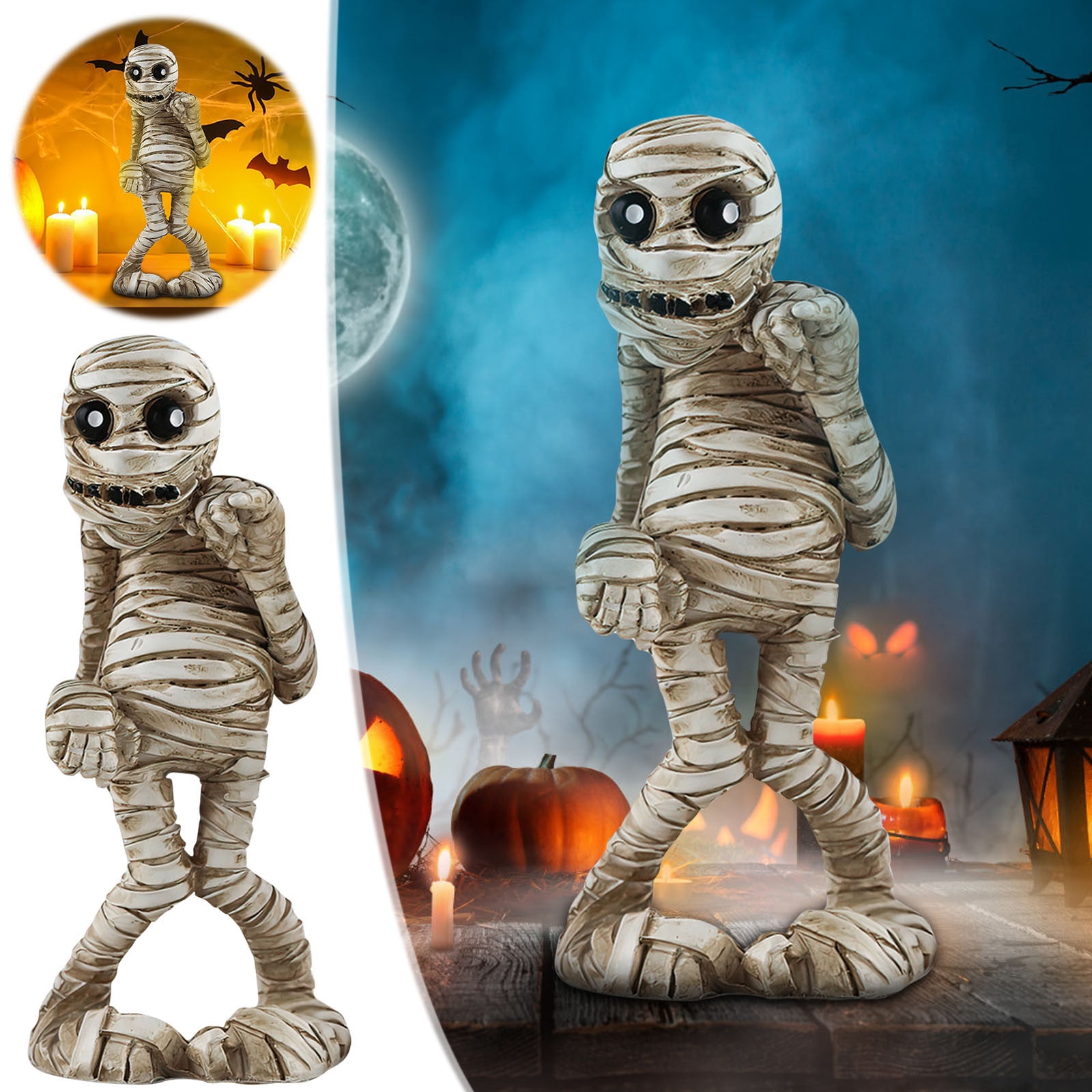 PLPPYFS Skeletons Halloween Decorations - Cute Halloween Decor - Resin ...