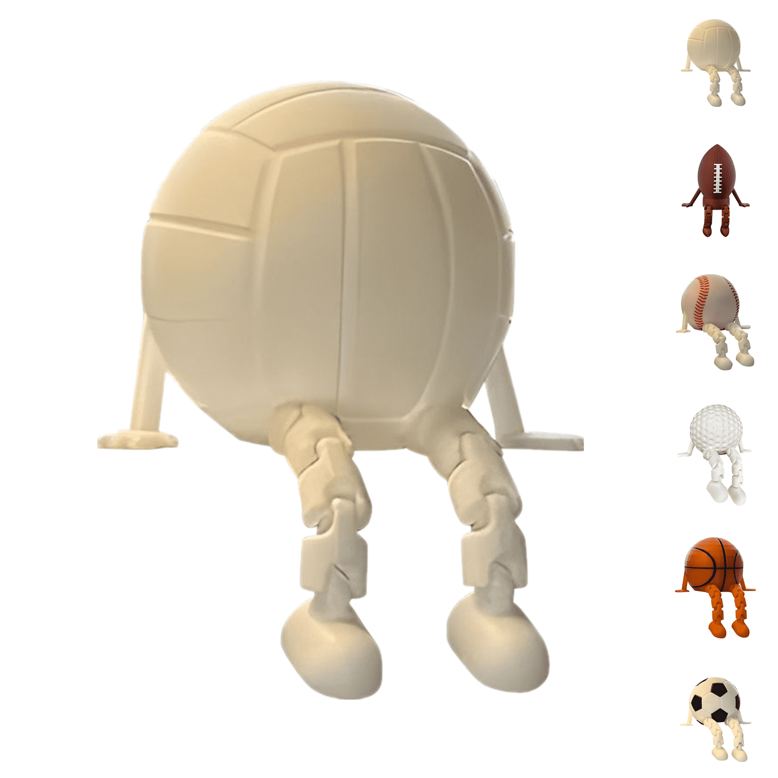 PLPPYFS Sports Ball Figurine Collection, Miniature Basketball Soccer ...