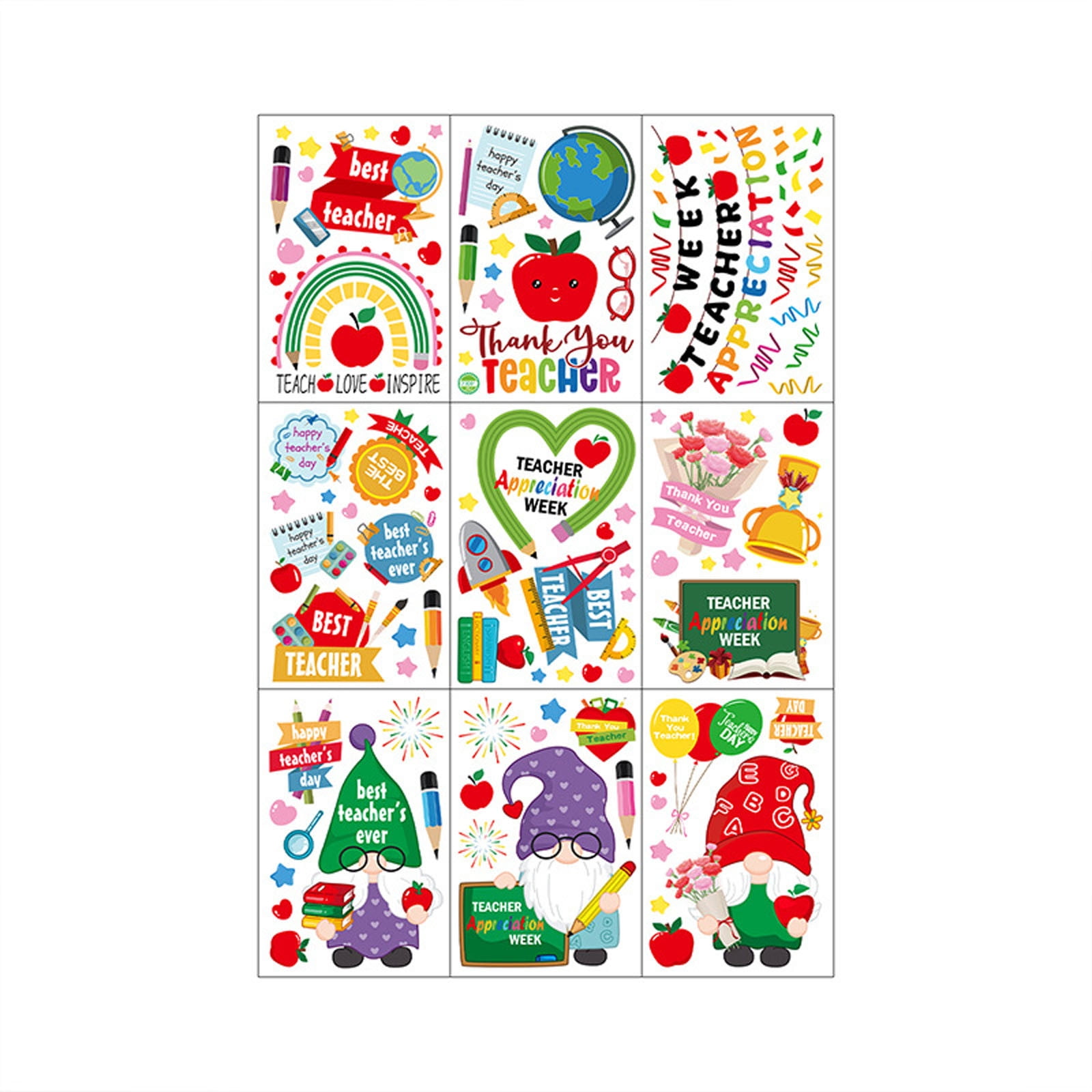 PLPPYFS Thank You Teachers Window Clings Teachers Appreciation Week ...