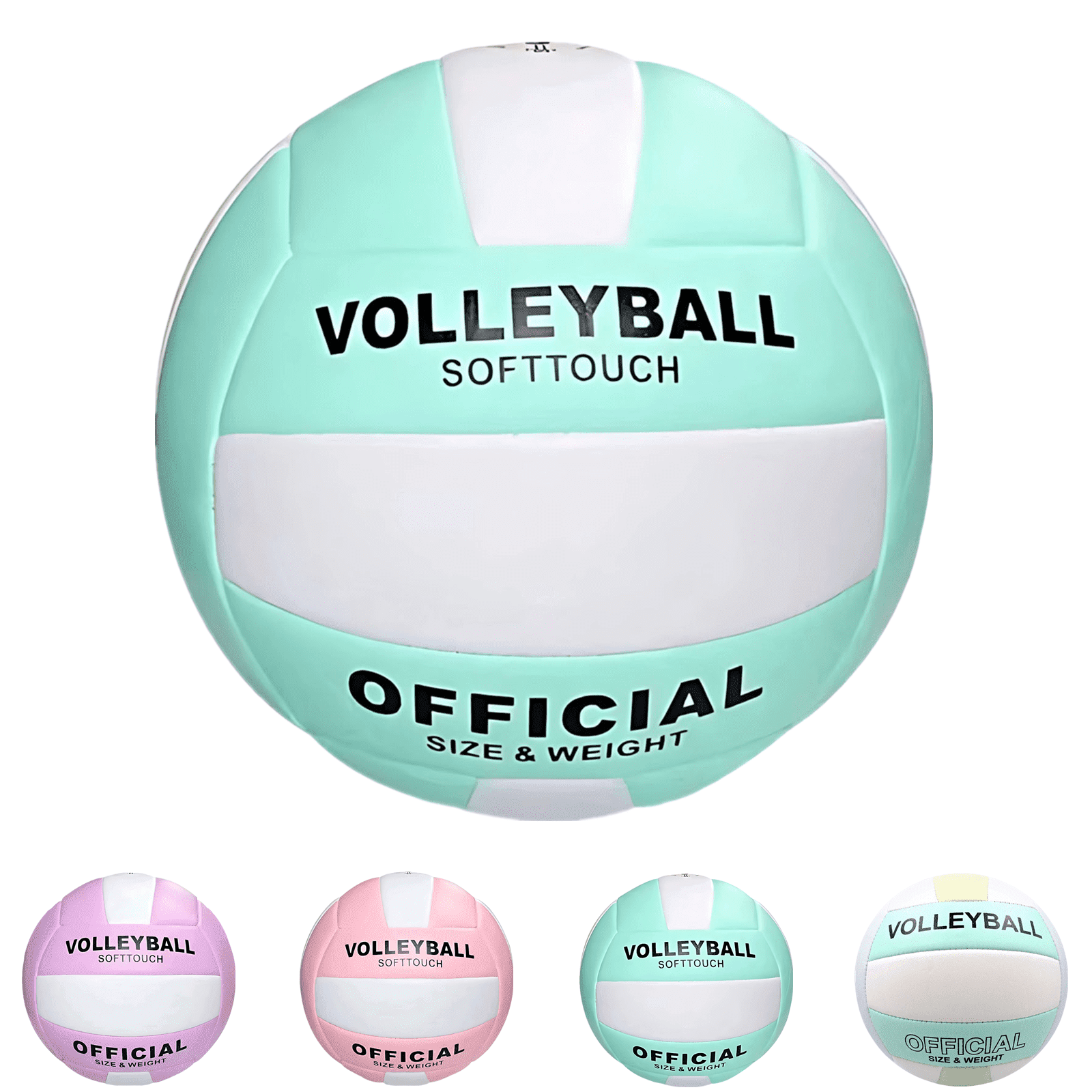 PLPPYFS Soft Volleyball for Indoor Outdoor Beach Pool, Size 5, Durable ...