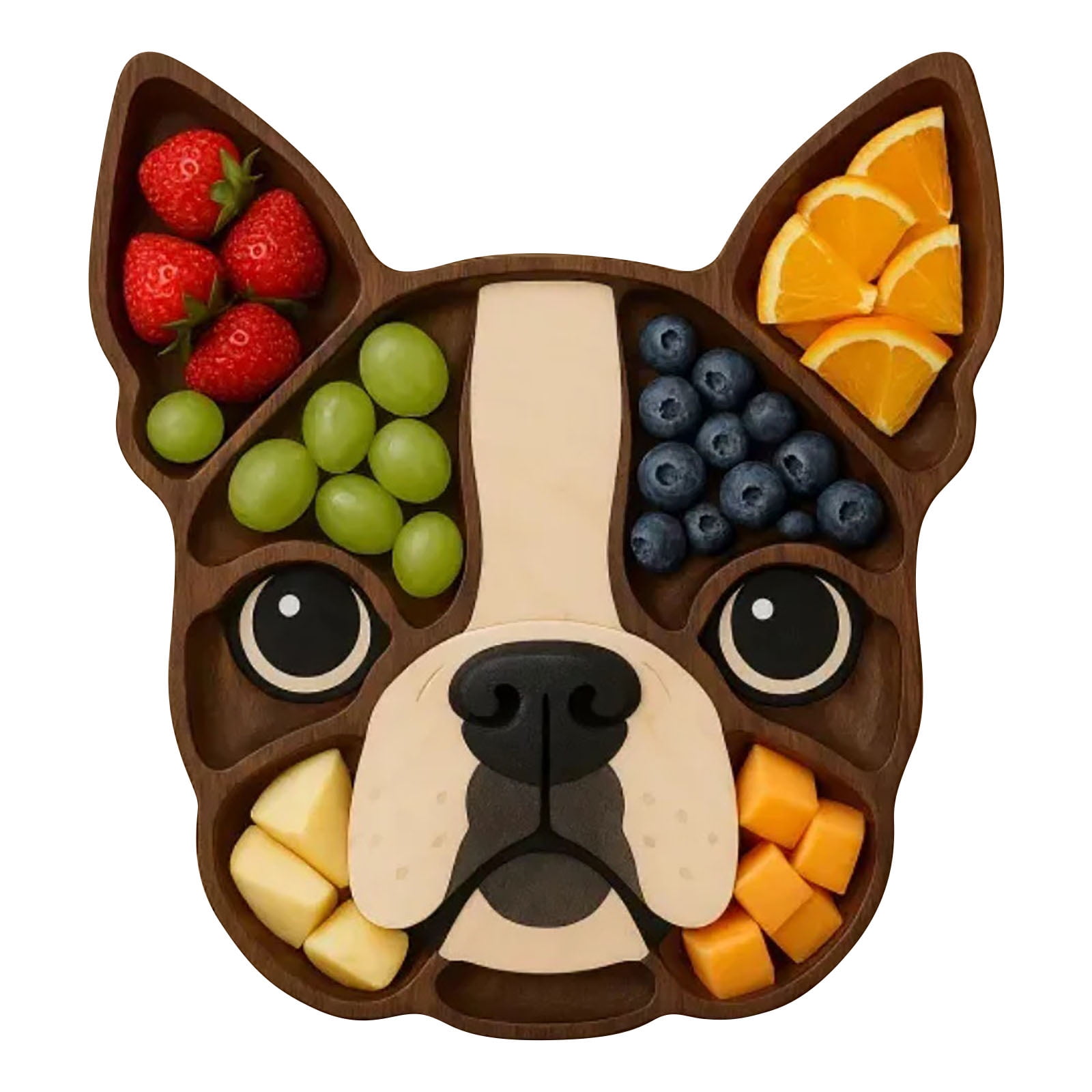 PLPPYFS Wooden Serving Trays, Wooden Serving Tray Dogs Shaped Rustic ...