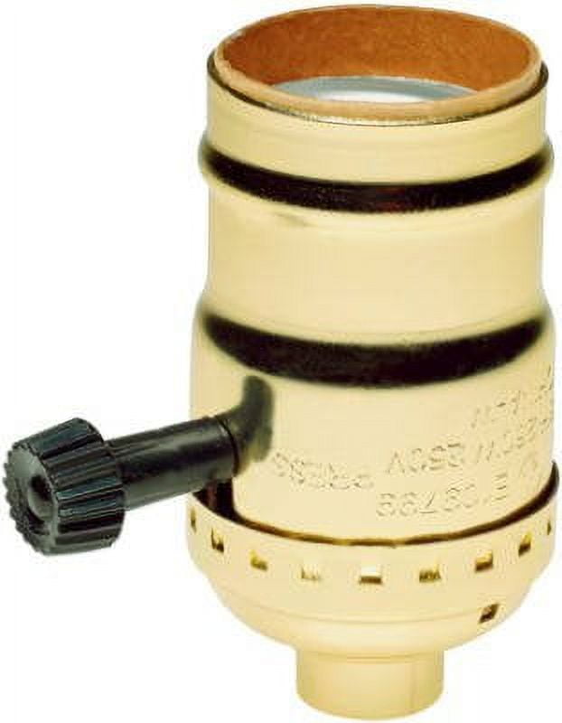 PLT Brass Turn Knob Light Bulb Socket - Walmart.com
