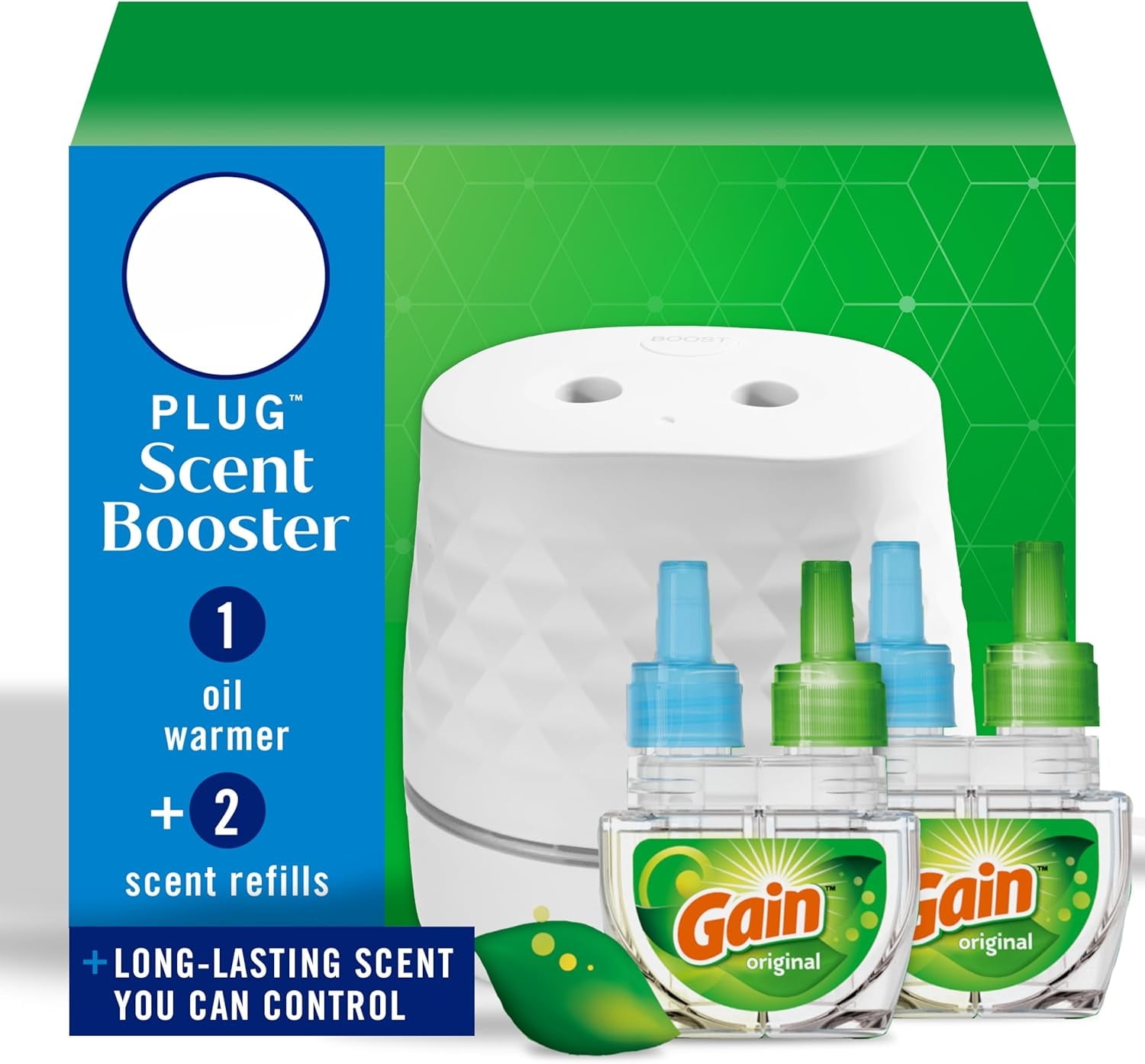 PLUG Scent Booster Starter Kit, Oil Diffuser, Air Freshener Plug In ...