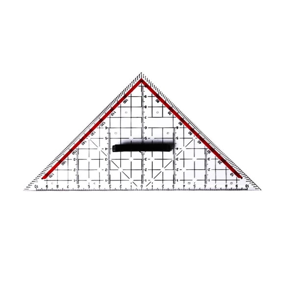 PLUHKN-Clear Isosceles Triangle Ruler Stencil Drafting Template Ruler ...