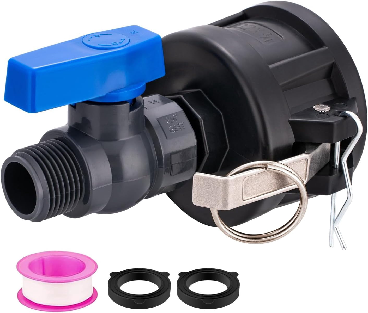 PLUHKN-IBC Tote Adapter, 2" Cam Lock for 275-330 Gallon IBC Tote Tank ...