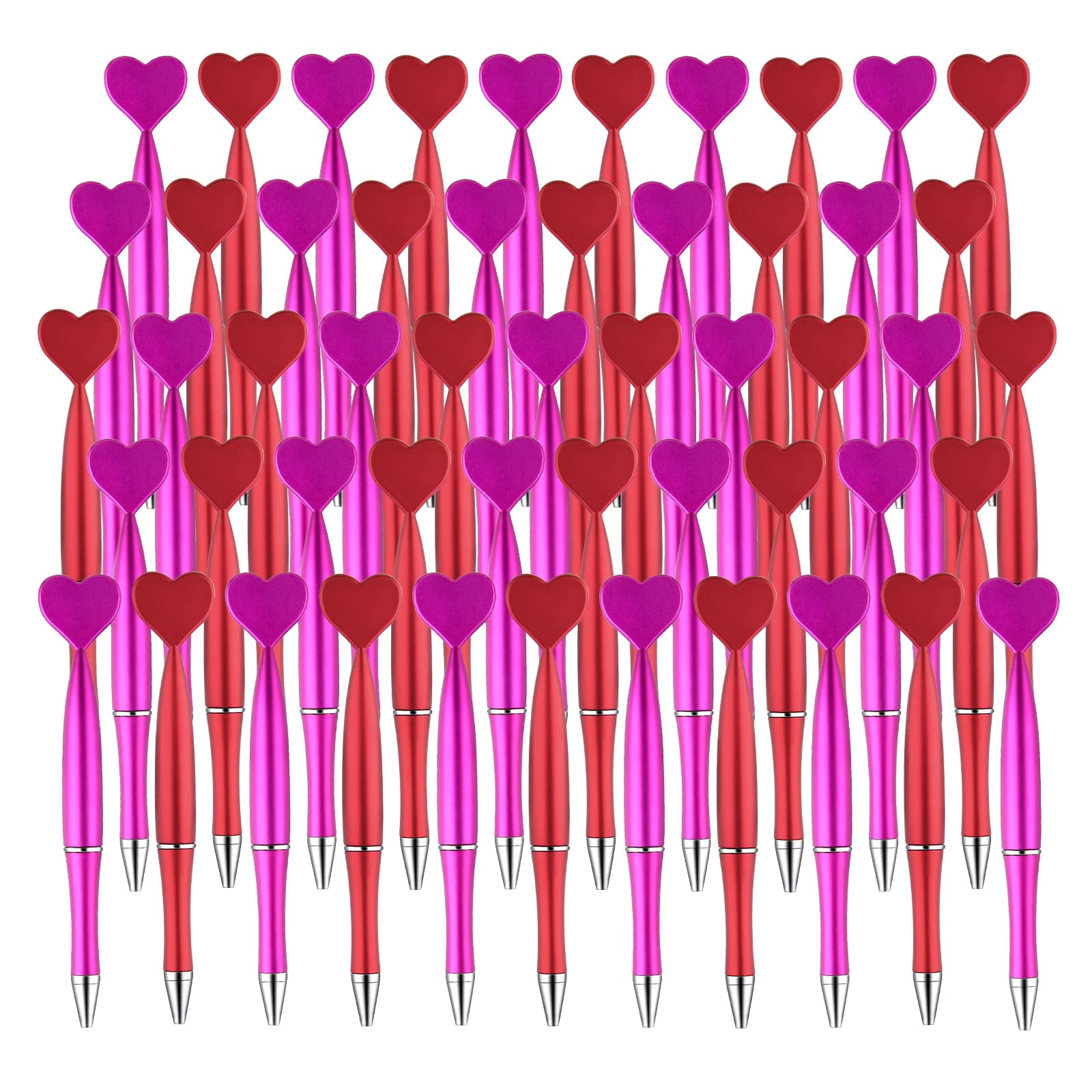 PLULON 52 Pieces Valentines Heart Shaped Pens Novelty Ballpoint Pens 1 ...