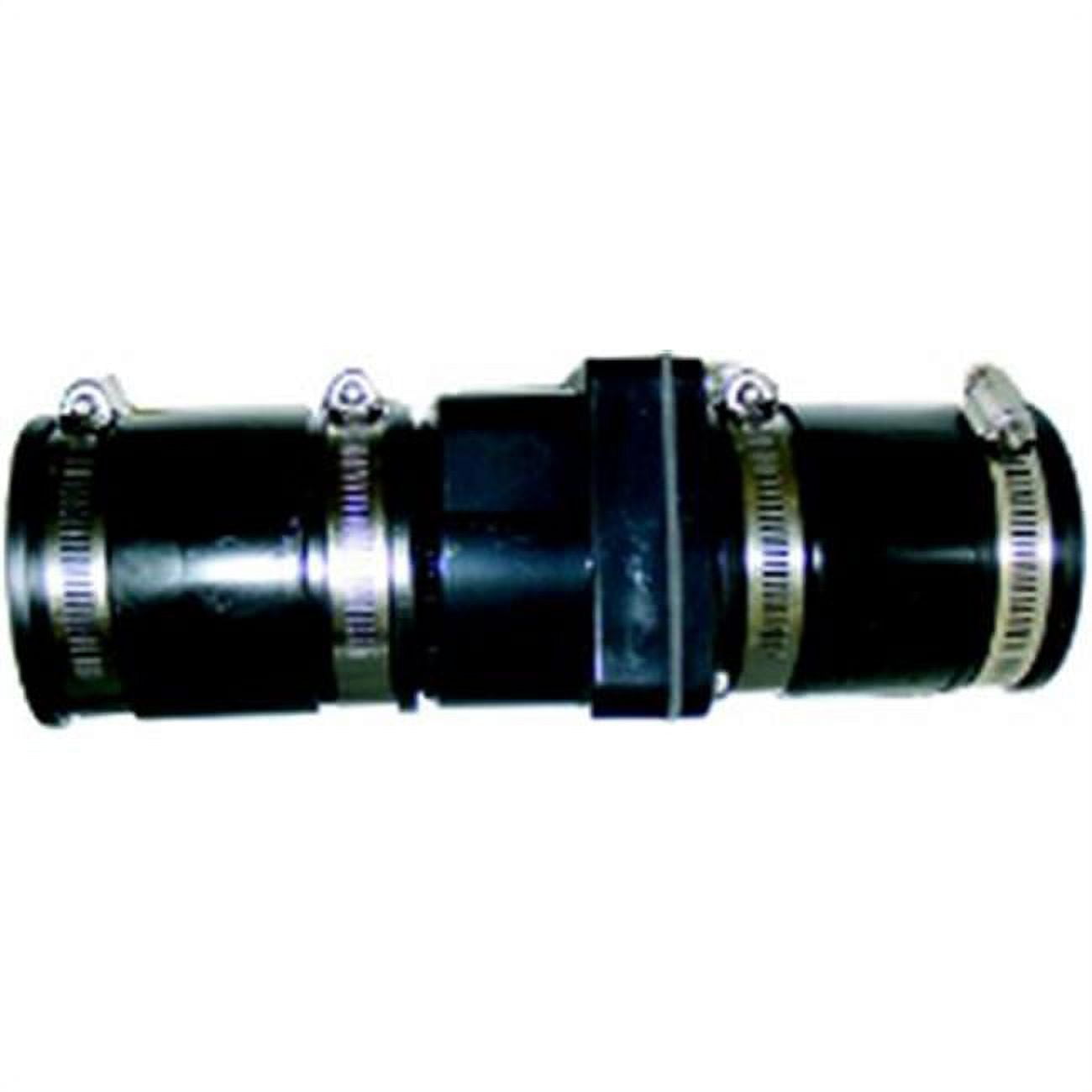 PLUMBEEZE 1-1/2 In. ABS Thermoplastic In-Line Sump Pump Check Valve PE ...