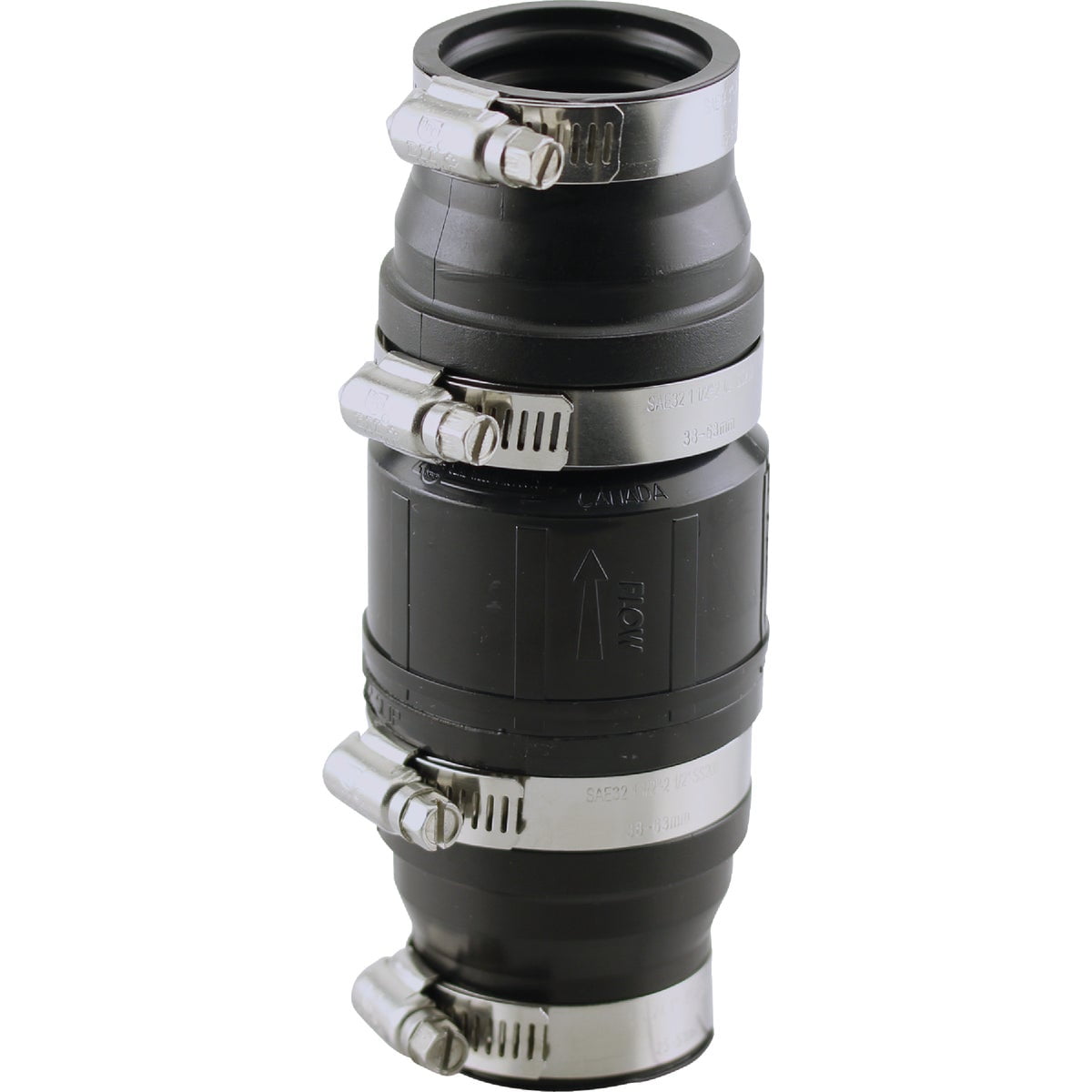 PLUMBEEZE 1-1/4 In. ABS In-Line Sump Pump Check Valve PE-SPC125-150 ...