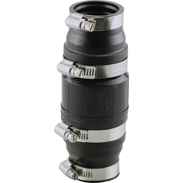 PLUMBEEZE 1-1/4 In. ABS In-Line Sump Pump Check Valve PE-SPC125-150 ...