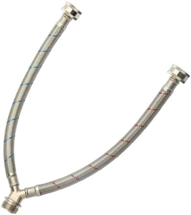 PLUMBERMASTER Washing Machine Hose Splitter Y-Mixer Hose Connector Hose ...