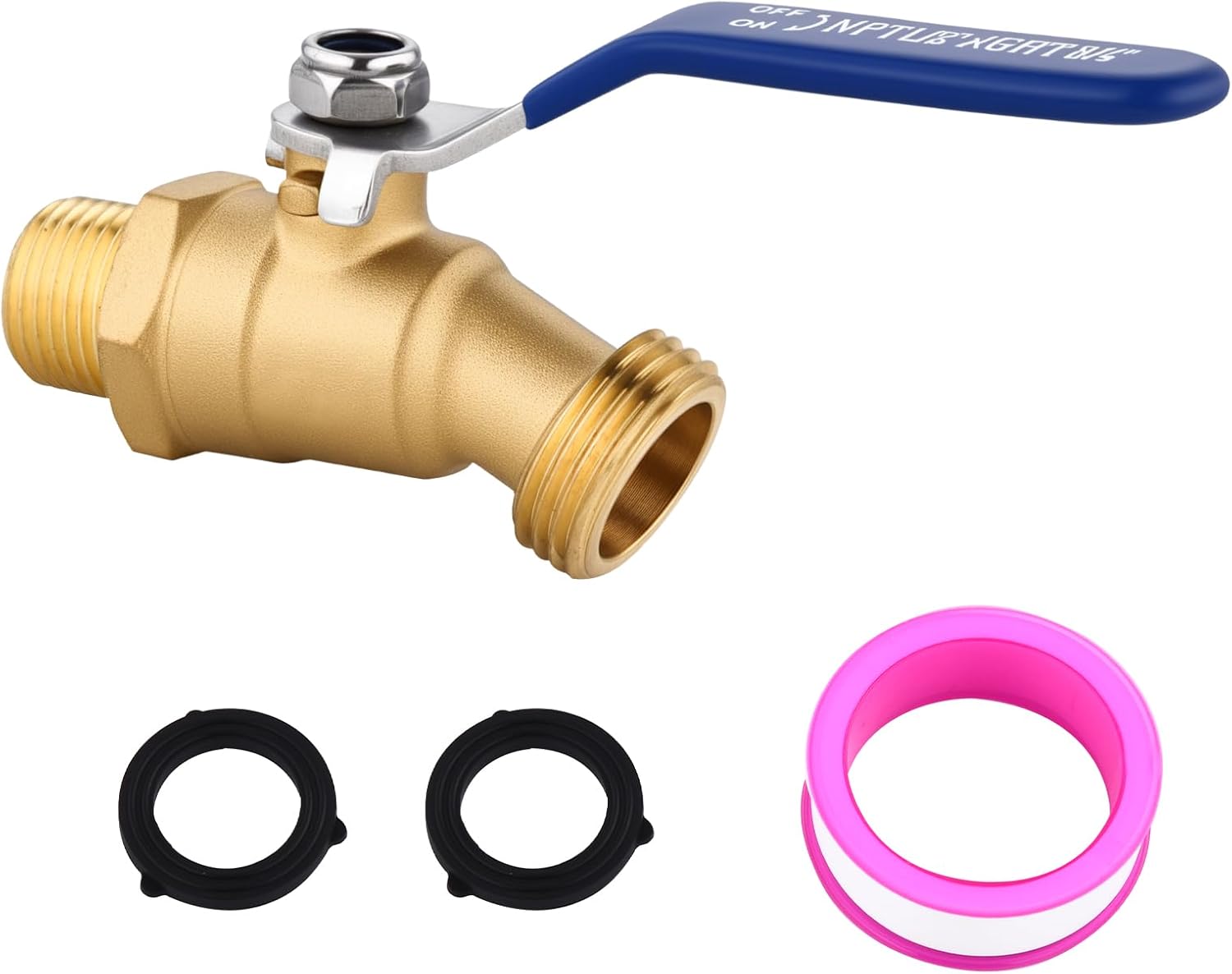 PLUMYHG-1/2" NPT Brass Male Hose Bib, Heavy Duty Outdoor Hose Spigot ...