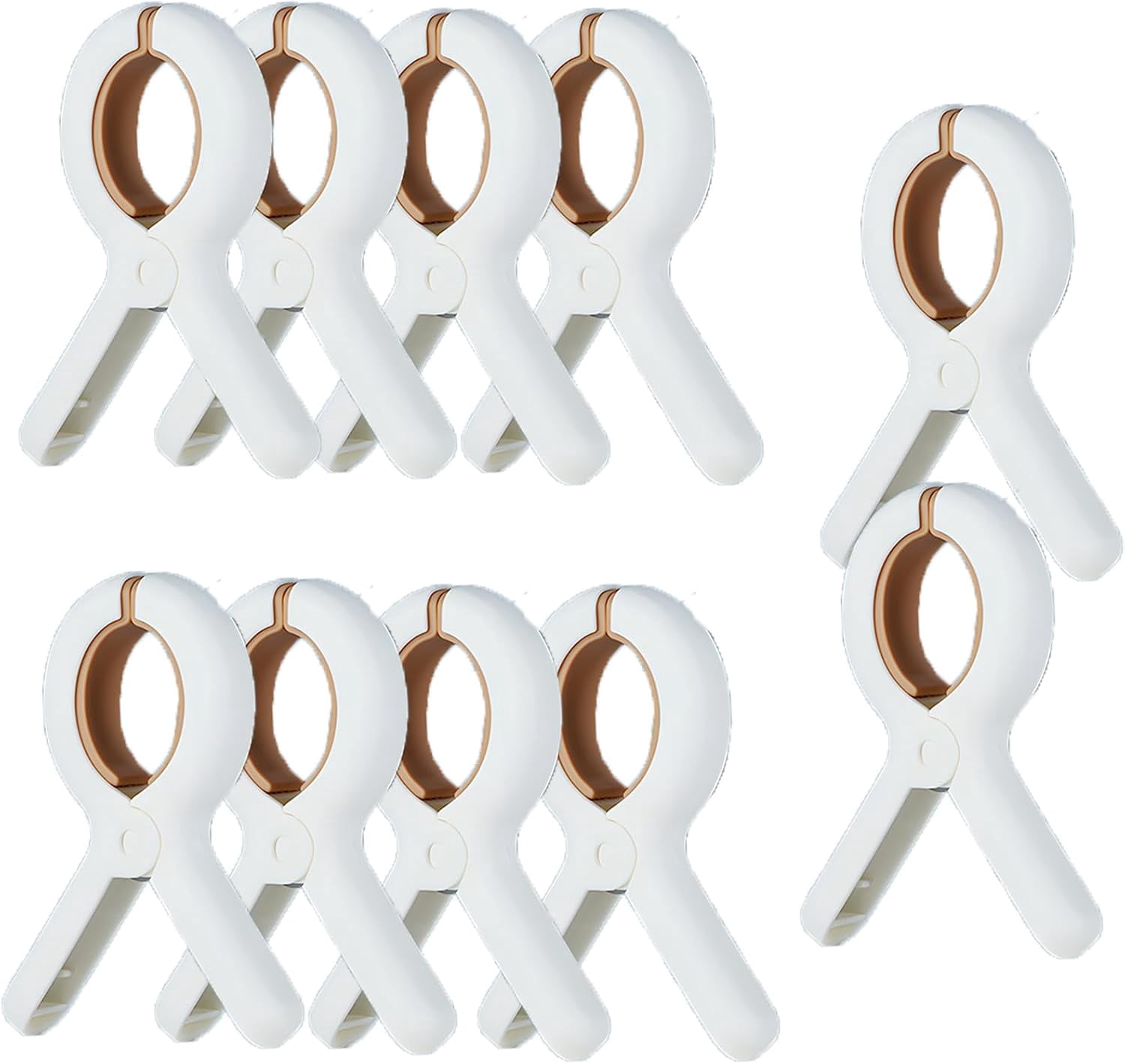 PLUMYHG-10 Pack Beach Towel Clips Towel Holder Clips Beach Chair Clips ...