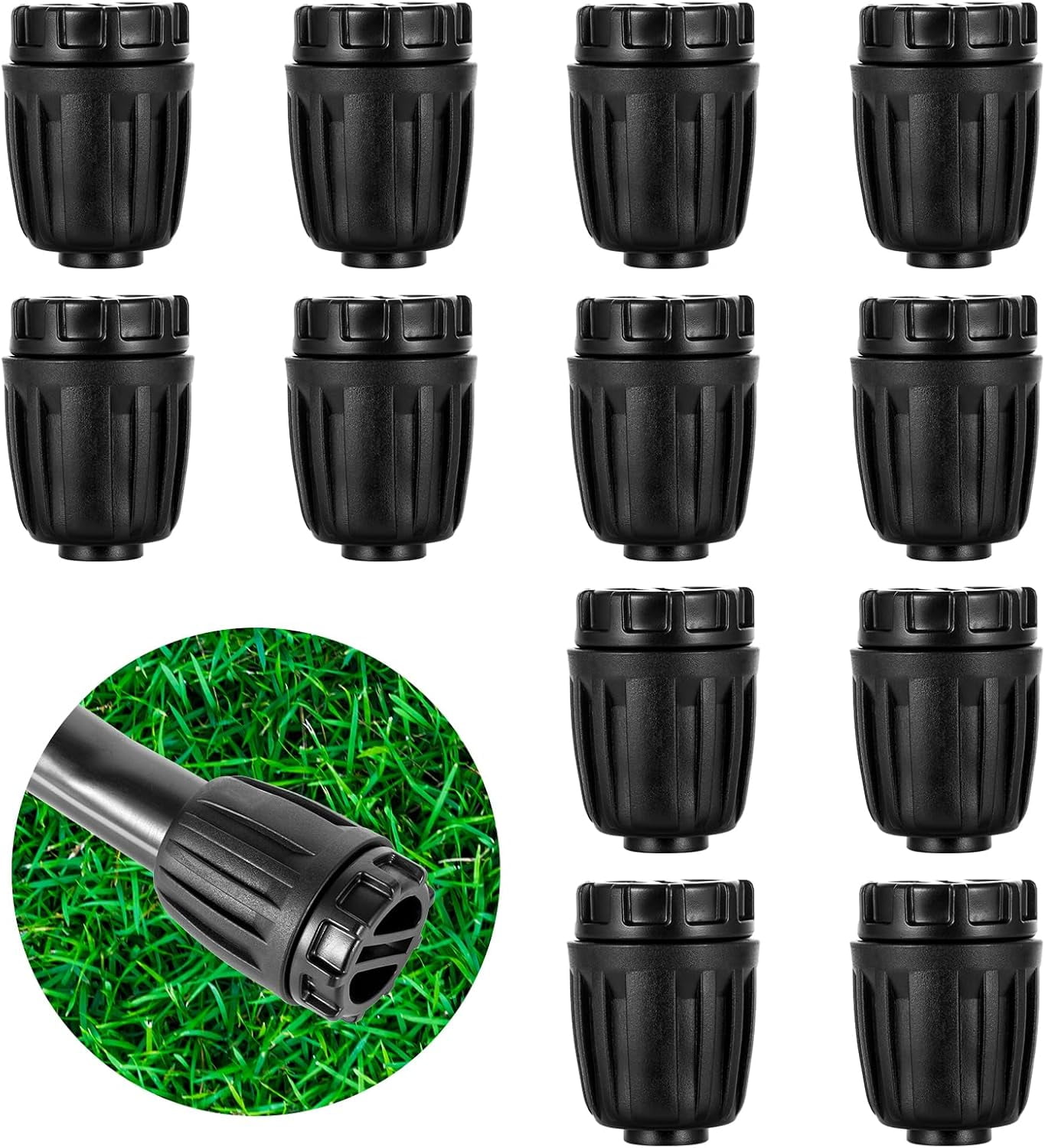 PLUMYHG-12pc 1/2"Drip Irrigation End Plugs Fittings,ANTI-LEAK Lock ...