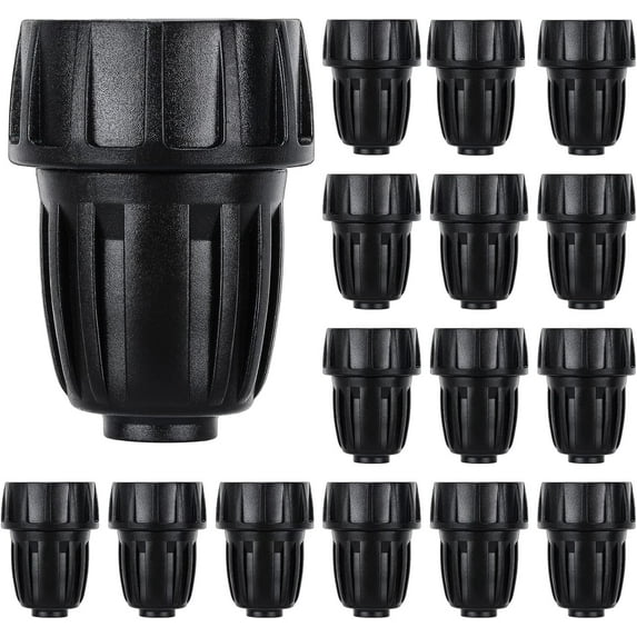 PLUMYHG-15 Pack 1/2 Inch Drip Irrigation Tubing Faucet Adapter, 3/4" to ...