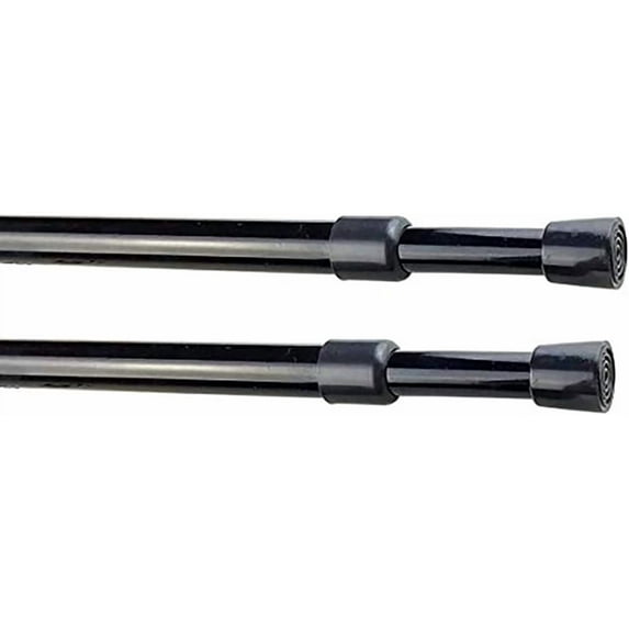 PLUMYHG-2 Pack Spring Tensions Rods Steel Adjustable Length Curtain Rod ...