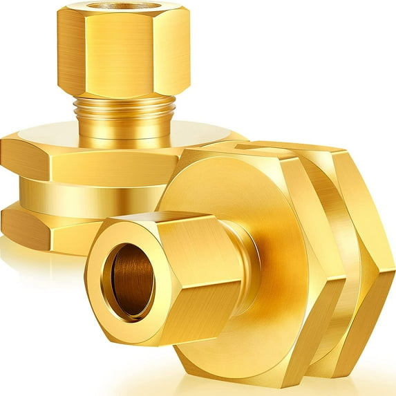 PLUMYHG-2 Packs 3/8" OD Compression x 3/4" FHT Compression Garden Hose ...