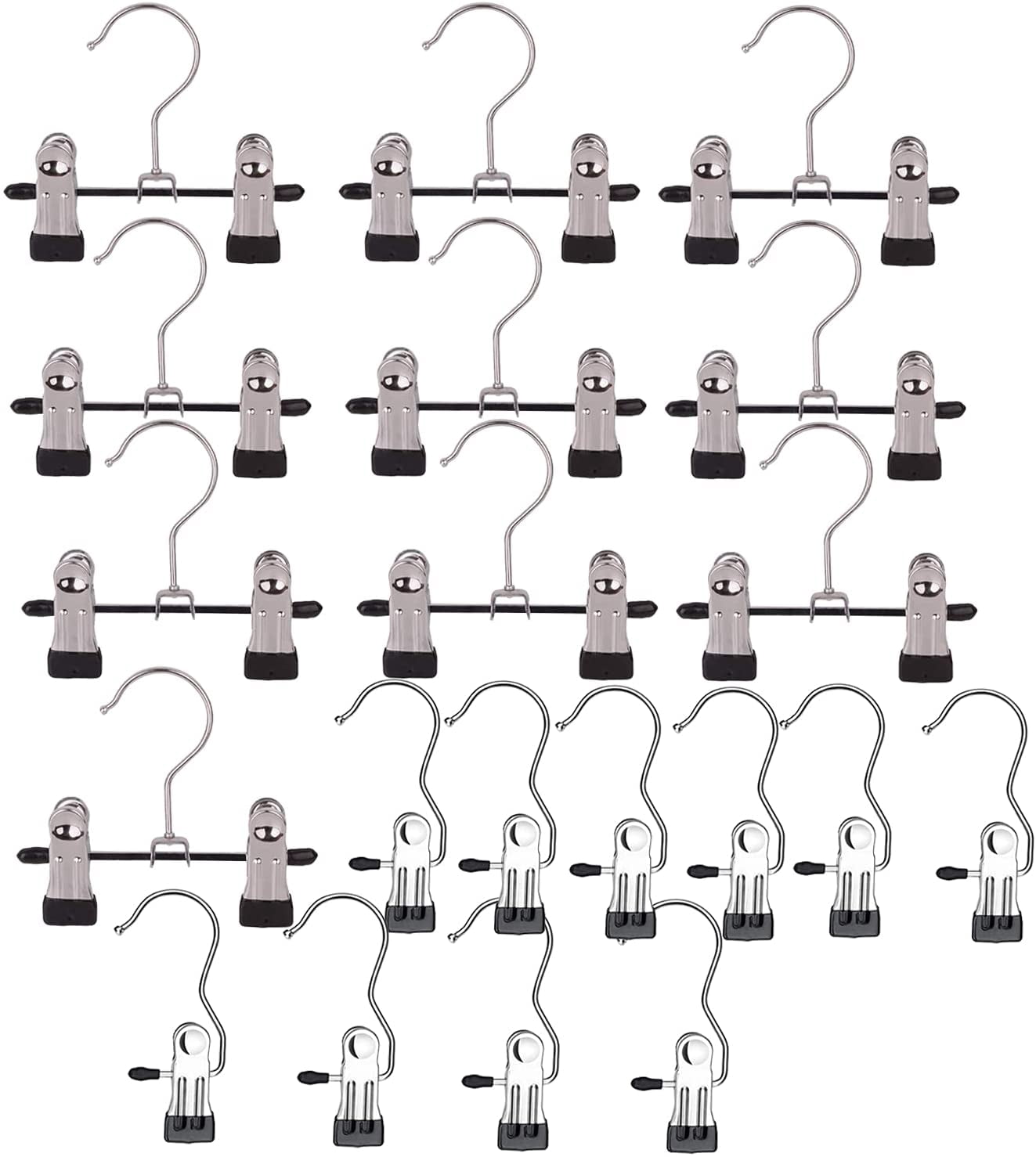 PLUMYHG-20 Pack Boot Hangers Closet Hanging Clips Laundry Hooks for ...