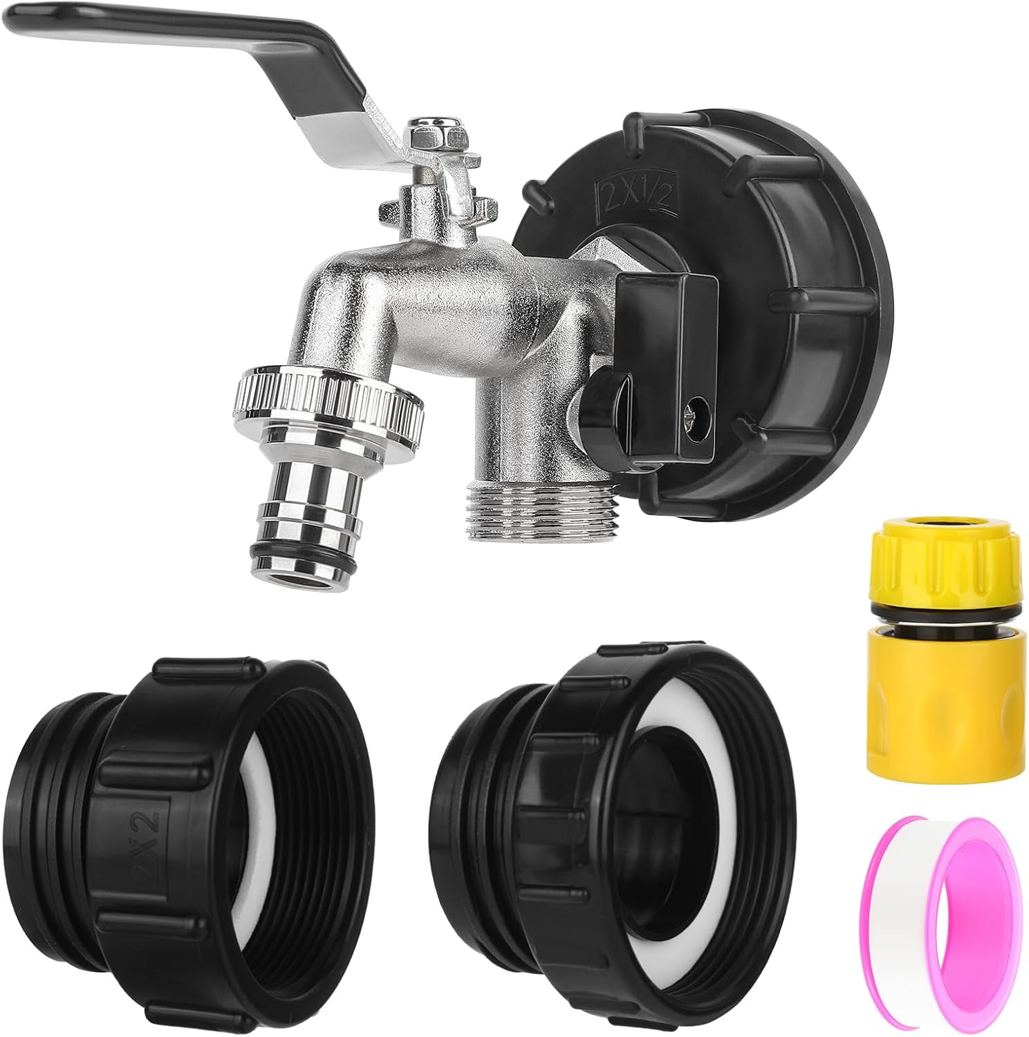 PLUMYHG-275-330 Gallon IBC Tote Adapter,3-Size IBC Tote Adapter2.44 ...