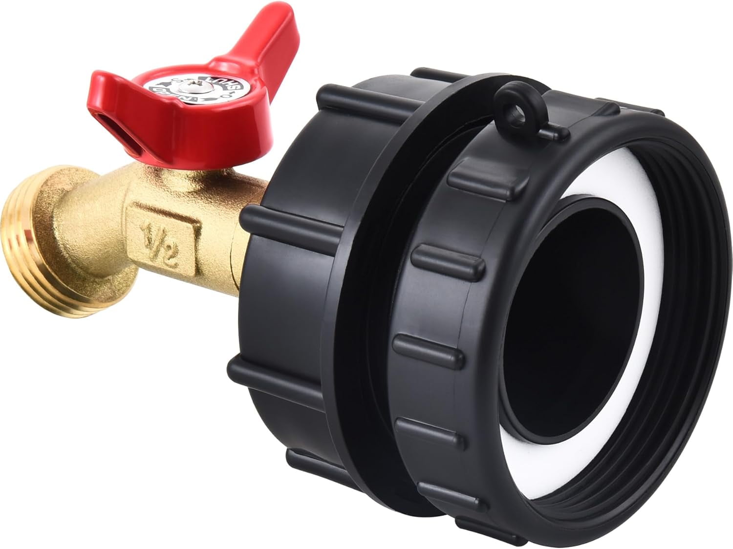 PLUMYHG-275-330 Gallon IBC Tote Tank Adapter,2.44" Fine Thread + Garden ...