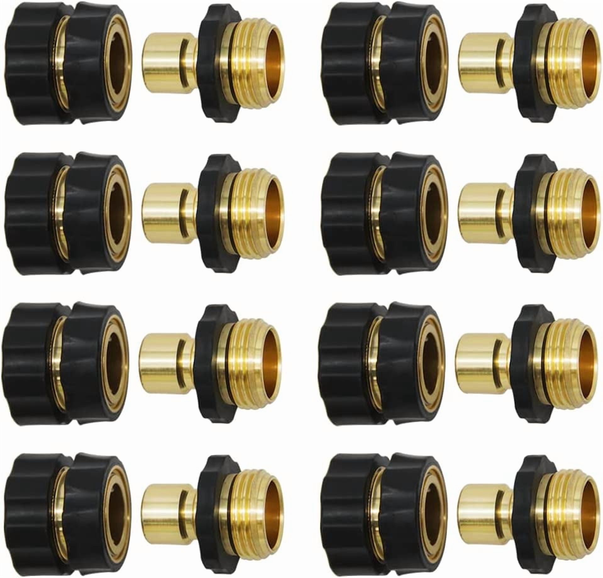 PLUMYHG-3/4 Inch Garden Hose Fitting Quick Connector Male and Female ...