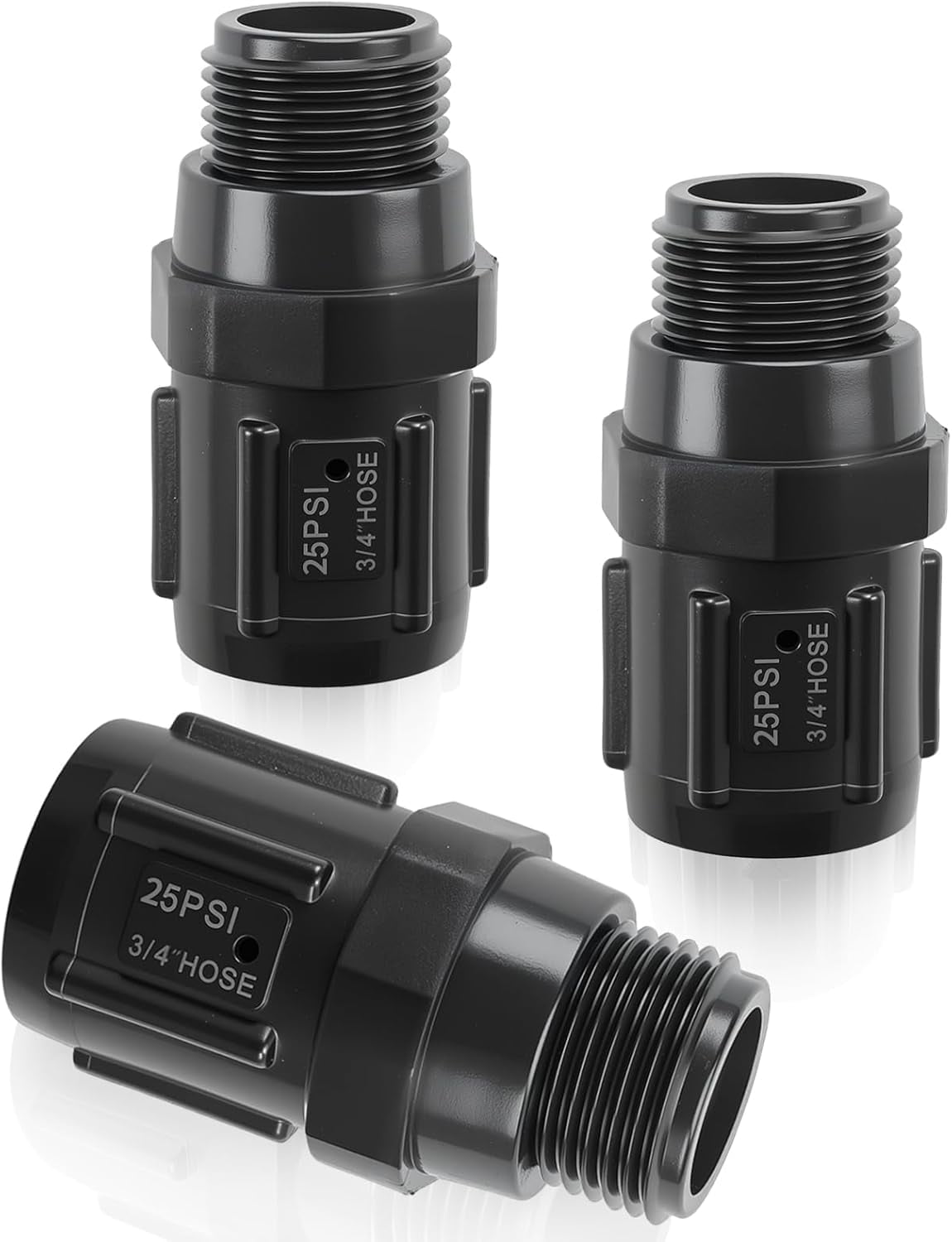 PLUMYHG-3 Pcs Drip Irrigation Pressure Regulator 25 PSI, 3/4" Female ...