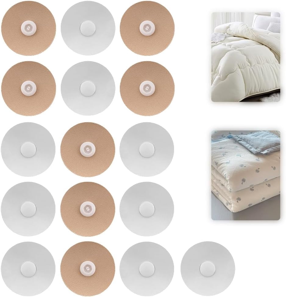 PLUMYHG-8 Pair Duvet Comforter Clips, Duvet Snaps to Hold, Snap - On ...