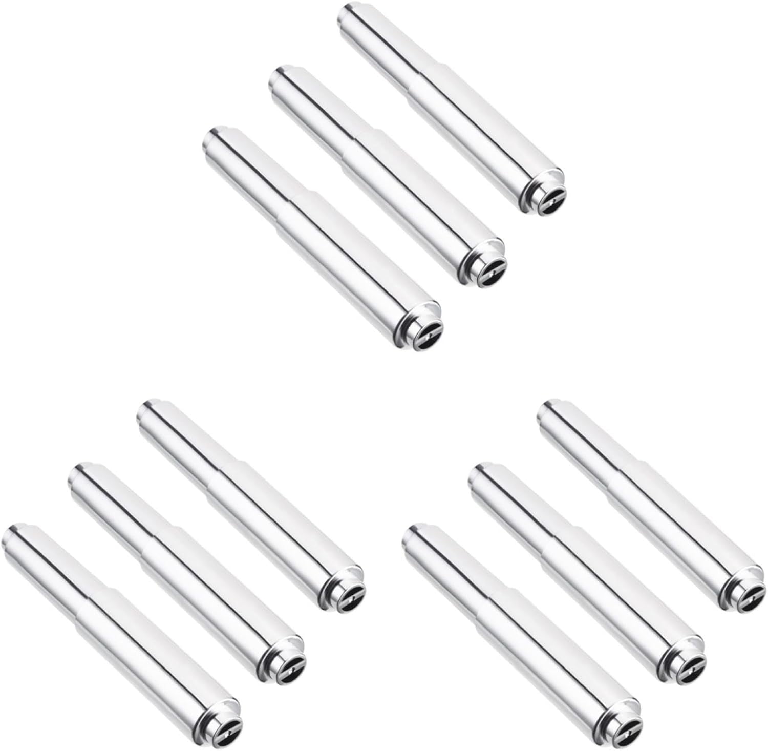 PLUMYHG-Adjustable Toilet Paper Holder Rod Set 9Pcs Plastic Spring ...