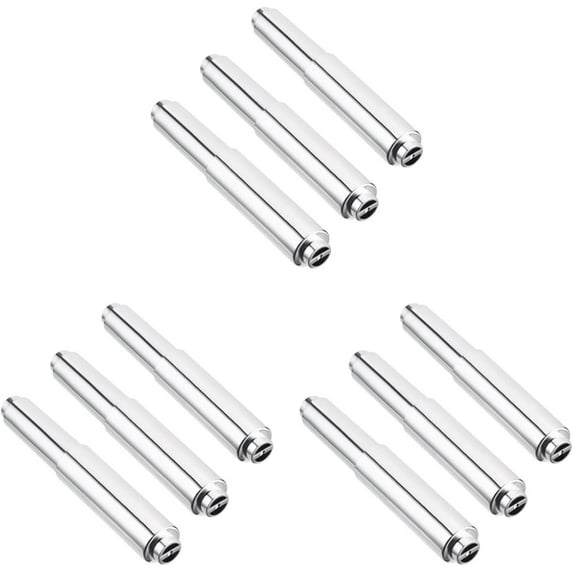 PLUMYHG-Adjustable Toilet Paper Holder Rod Set 9Pcs Plastic Spring ...