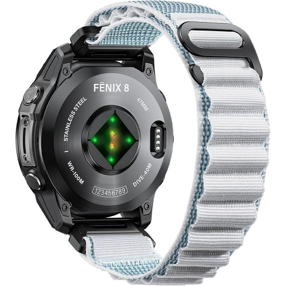 PLUMYHG-Alpine Loop Nylon Watch Band Compatible with Garmin Fenix 5/6/7 ...