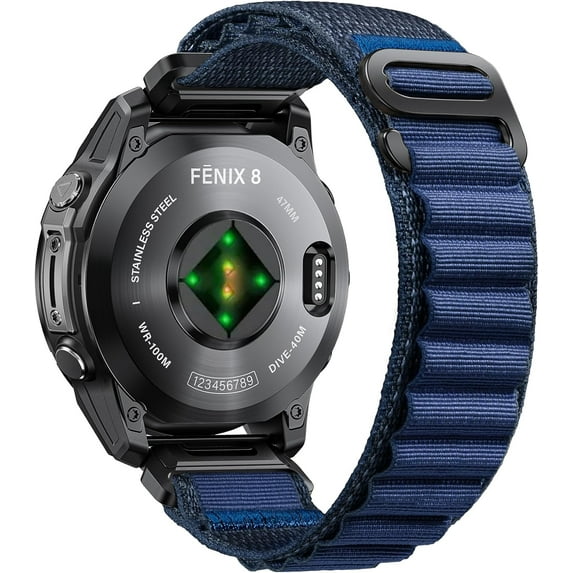 PLUMYHG-Alpine Loop Nylon Watch Band Compatible with Garmin Fenix 5/6/7 ...