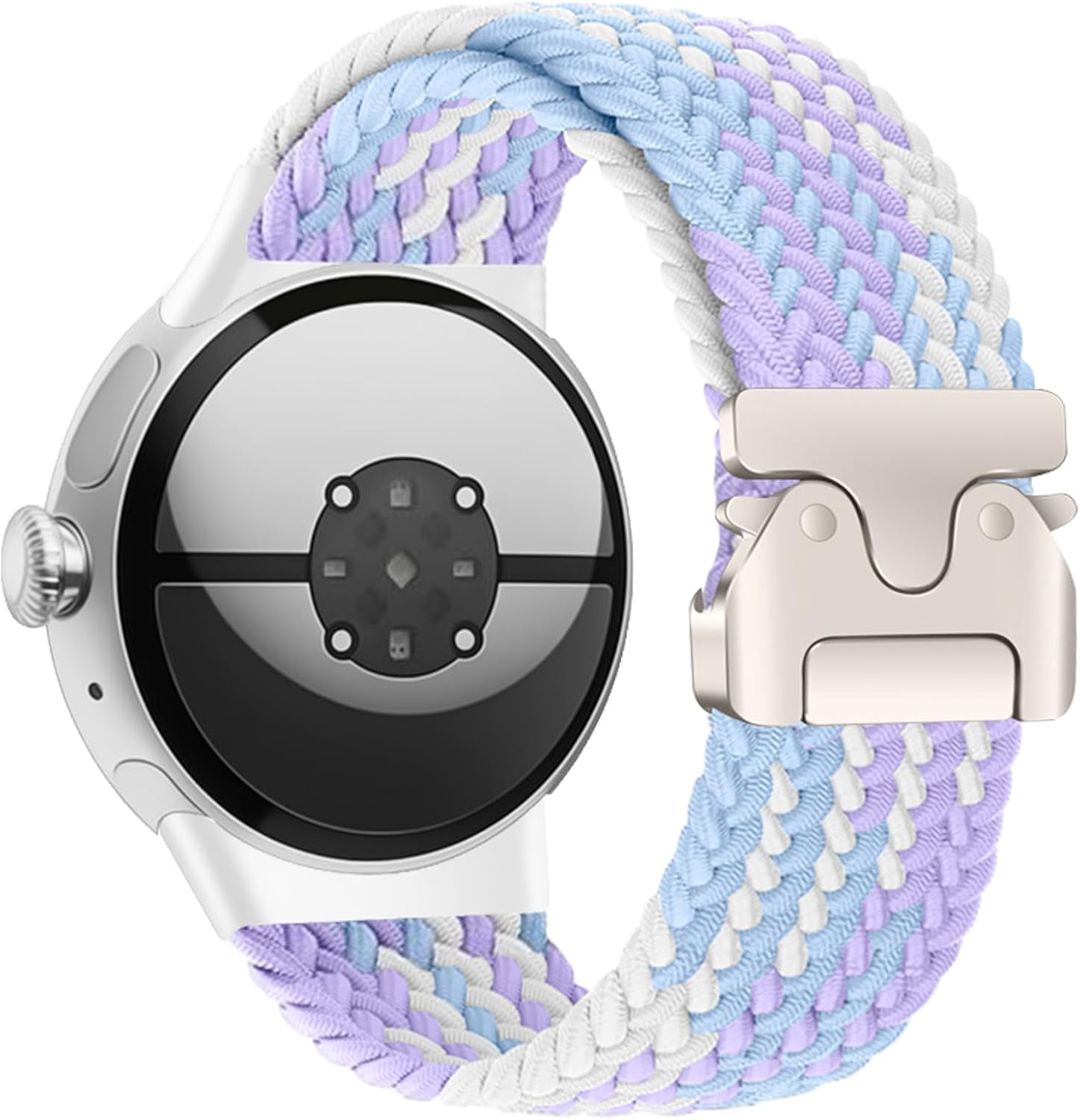 PLUMYHG-Band for Pixel Watch 4/3 45mm - Stretchy Nylon Braided Band for ...