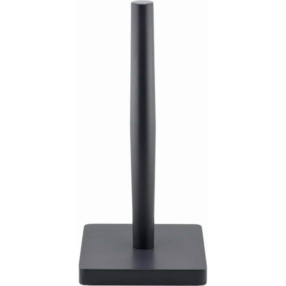 PLUMYHG-Black Paper Towel Holder – Wood Paper Towel Holder Stand ...