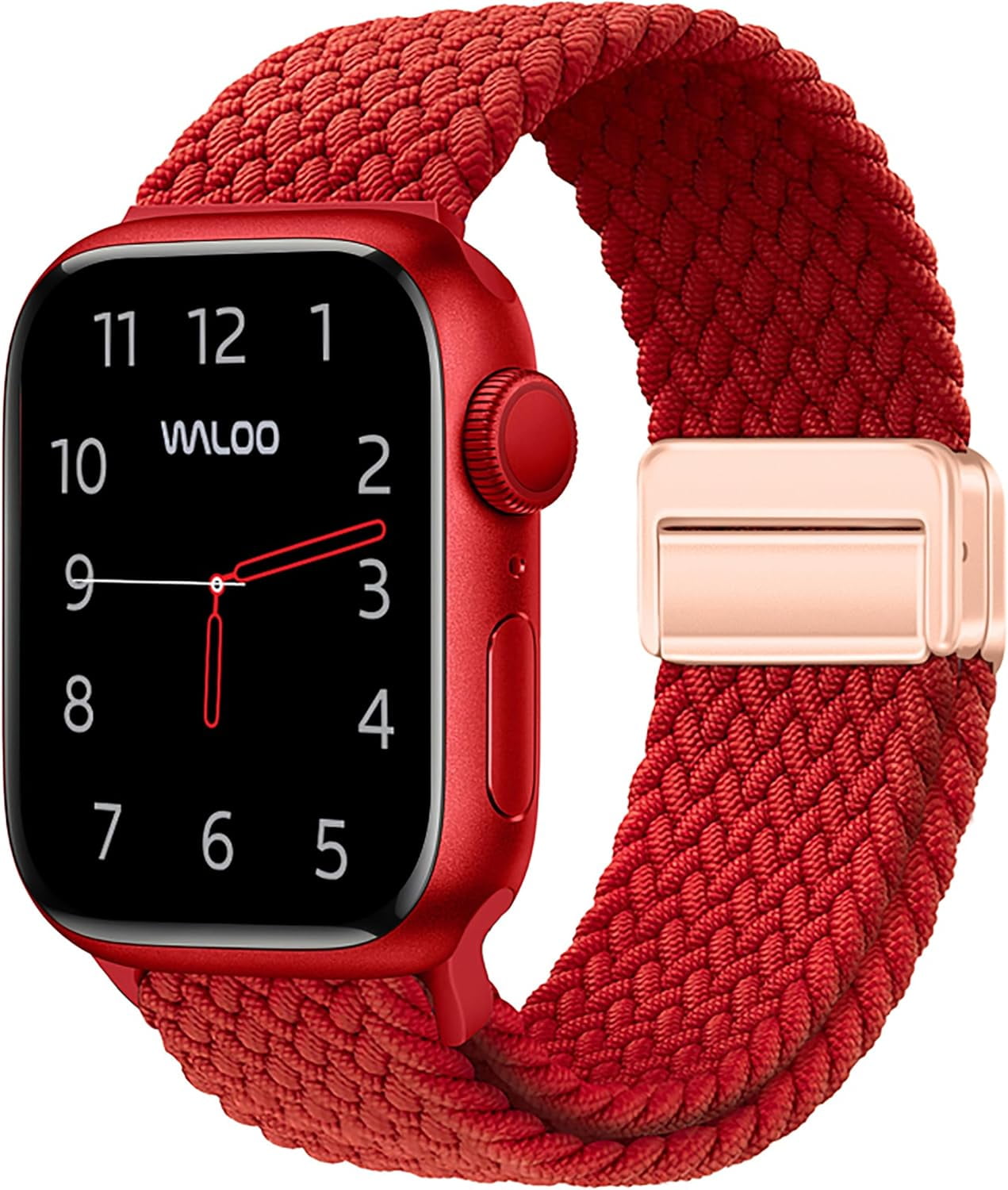 PLUMYHG-Braided Nylon Magnetic Loop Band Compatible with Apple Watch ...