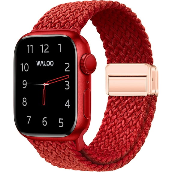 PLUMYHG-Braided Nylon Magnetic Loop Band Compatible with Apple Watch ...