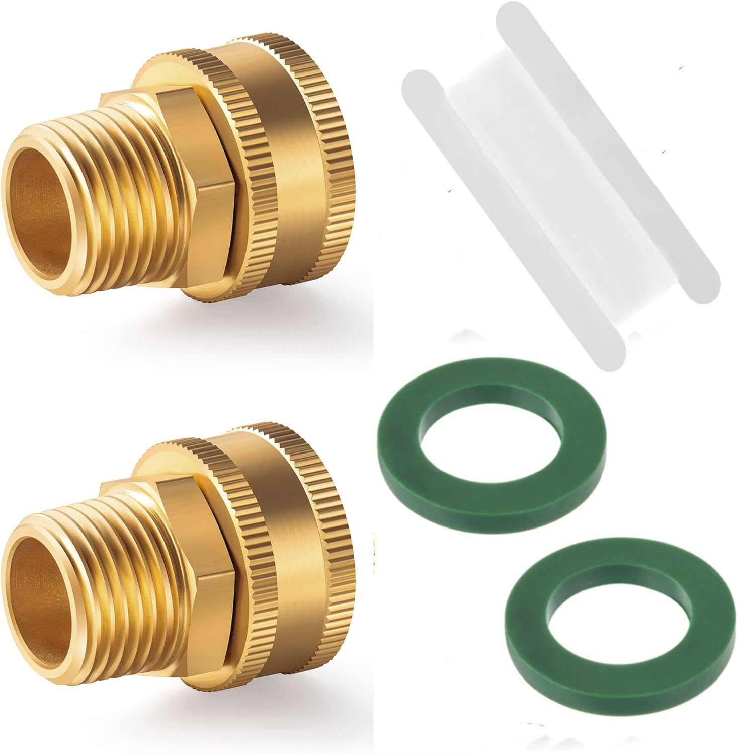 PLUMYHG-Brass Garden Hose Adapter, 3/4\u201d GHT Female x 1/2\u201d NPT ...